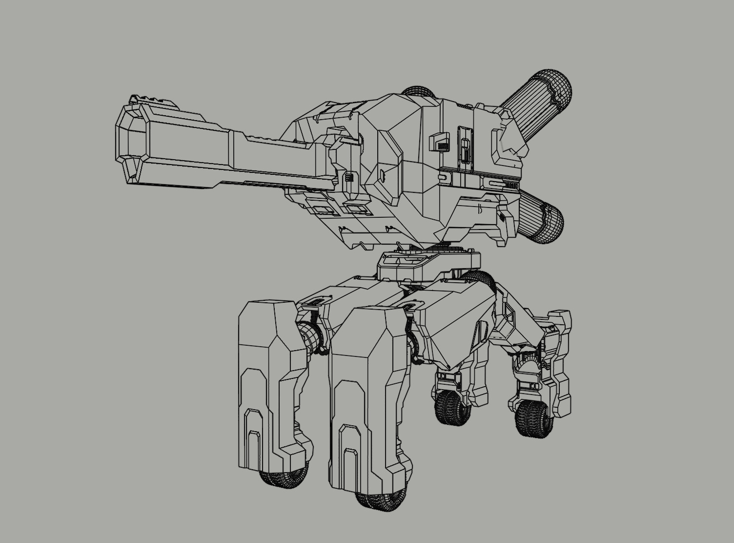 Cyber Tank free 3D model | CGTrader