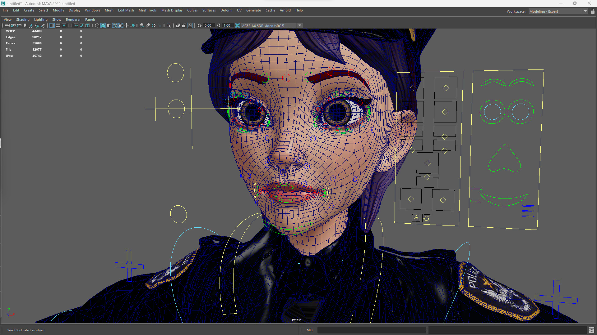 3D model Stylized Female Police Officer Rigged woman cop Policewoman VR ...