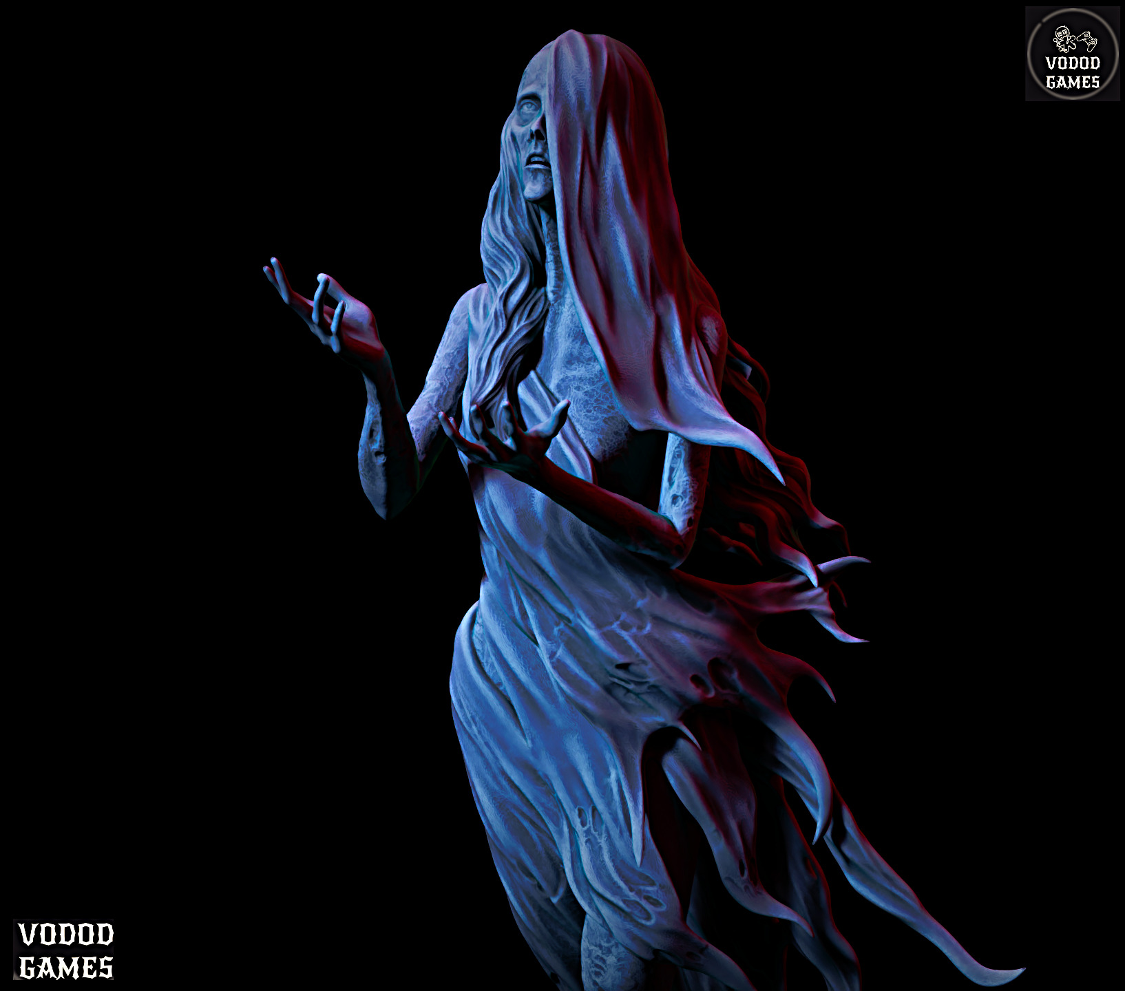 Banshee crying lady La Llorona ghost lady ghost lover 3D model 3D ...