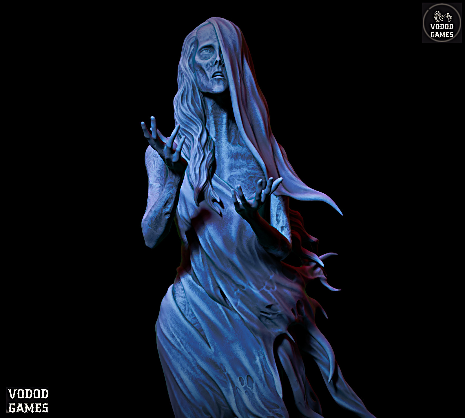 Banshee crying lady La Llorona ghost lady ghost lover 3D model 3D ...