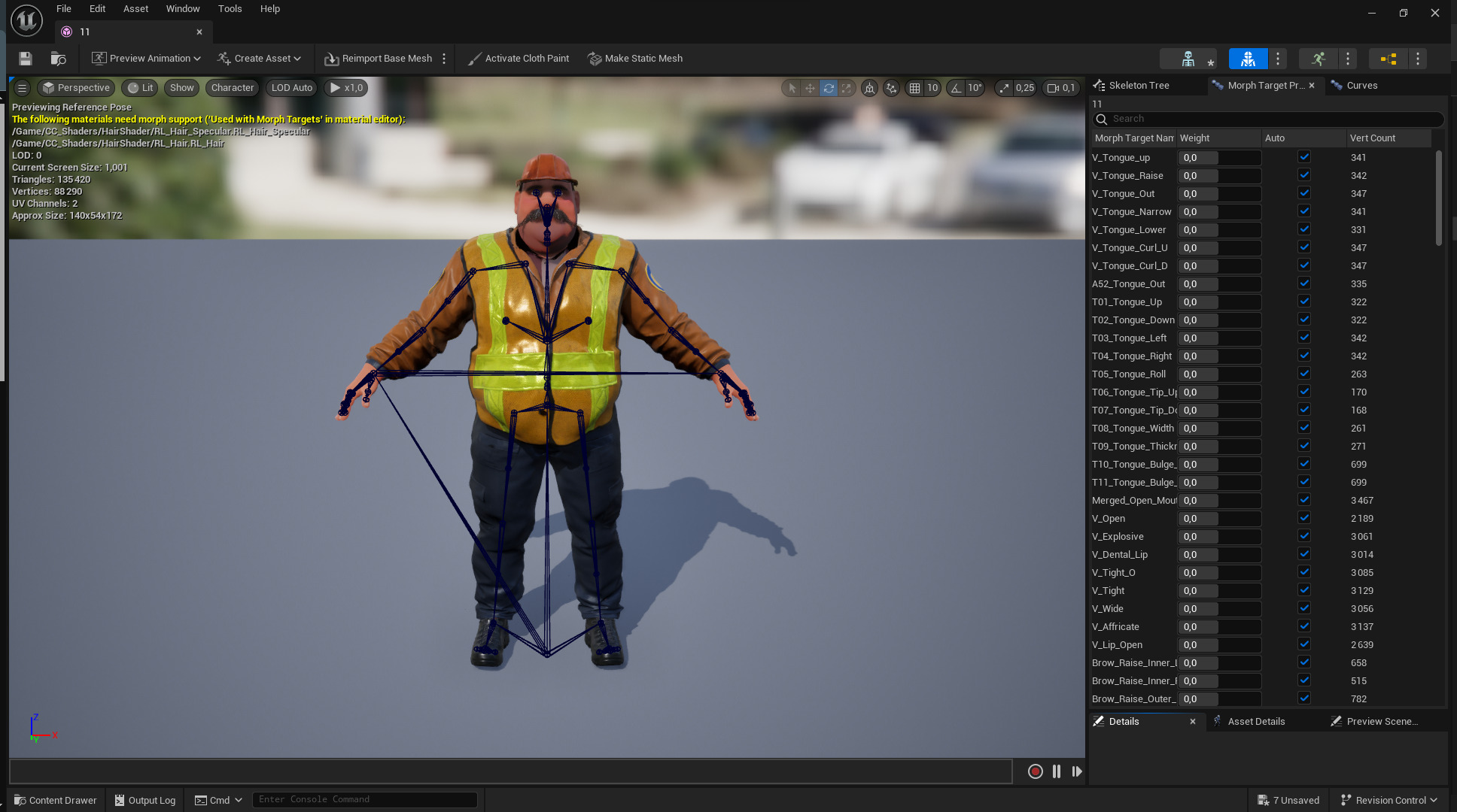 3D model Stylized Cartoon Construction Worker Rigged Foreman builder VR ...