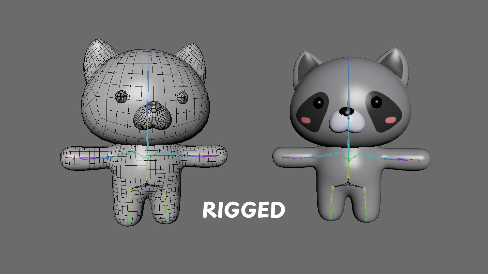 3D model Funny 3D Cartoon Characters - Chubby Animated Models VR / AR ...