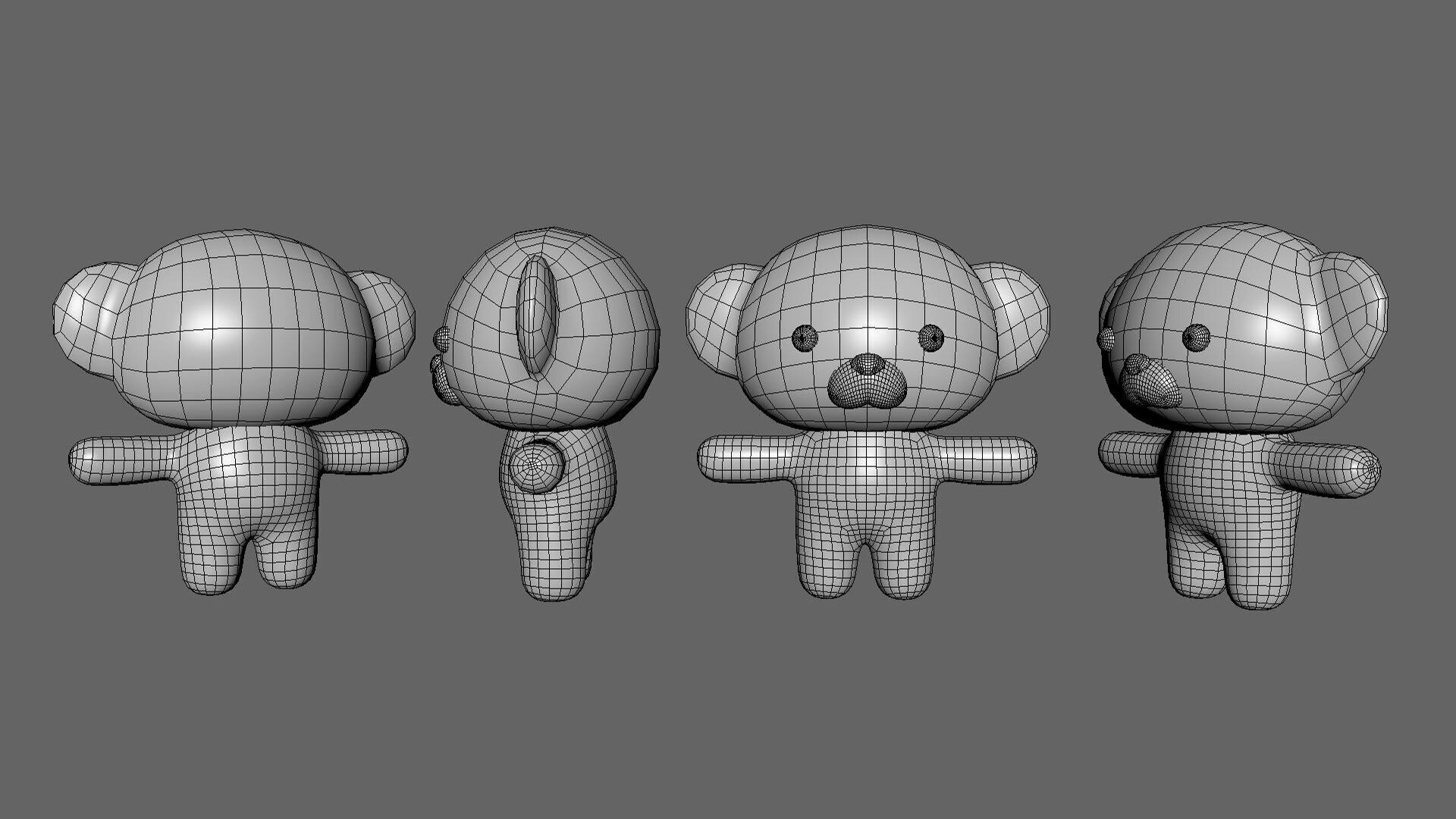 3D model Funny 3D Cartoon Characters - Chubby Animated Models VR / AR ...