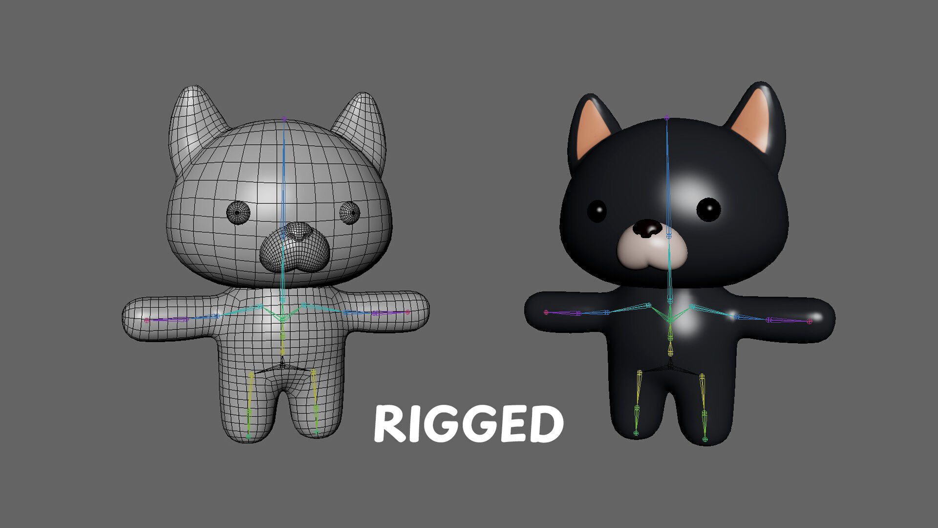 3D model Funny 3D Cartoon Characters - Chubby Animated Models VR / AR ...