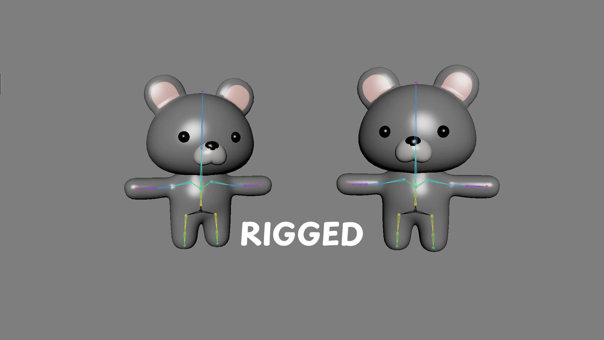 3D model Funny 3D Cartoon Characters - Chubby Animated Models VR / AR ...