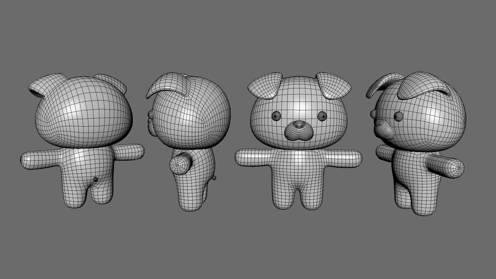 3D model Funny 3D Cartoon Characters - Chubby Animated Models VR / AR ...