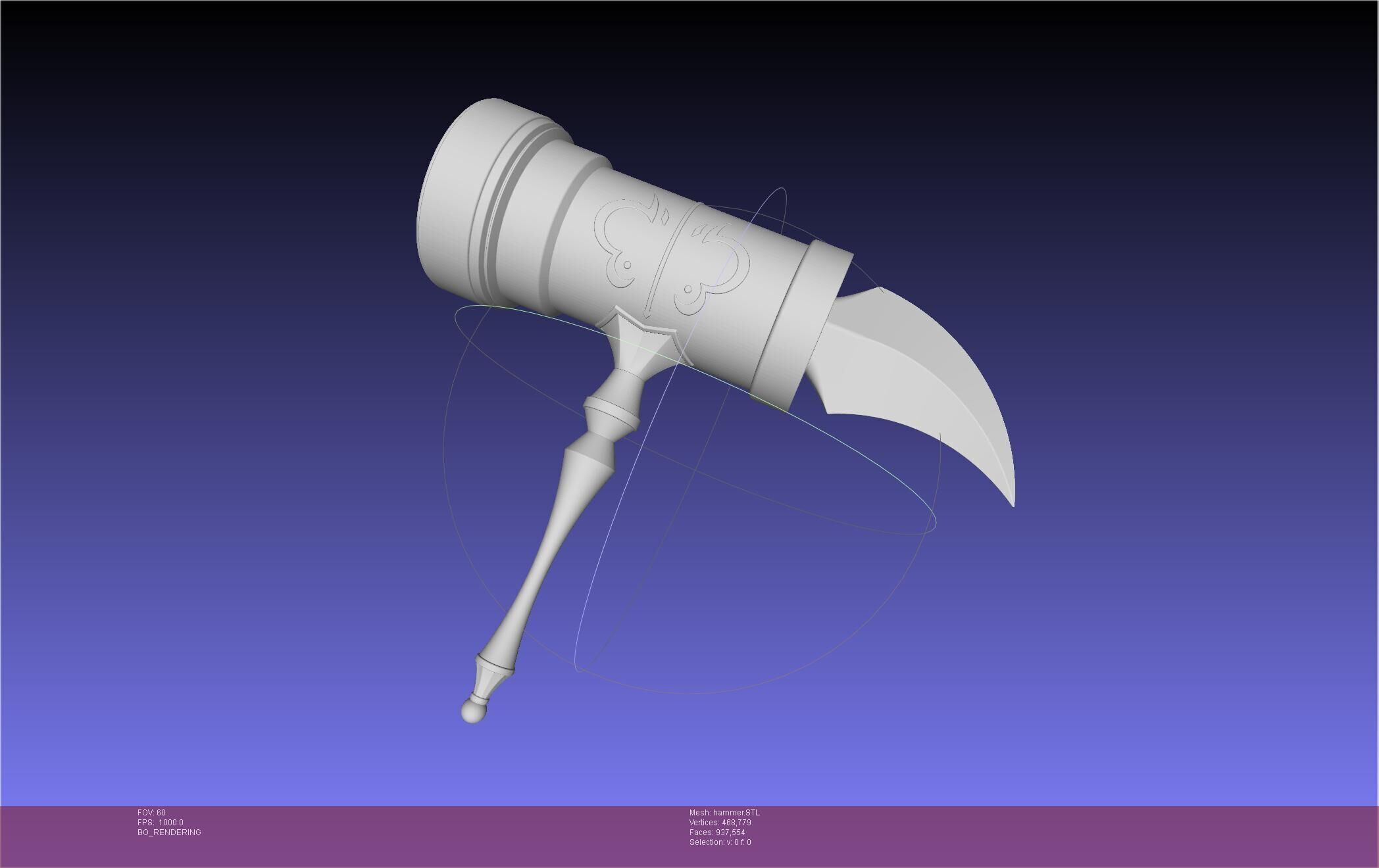 Guild Receptionist Hammer Printable Assembly 3D model 3D printable ...