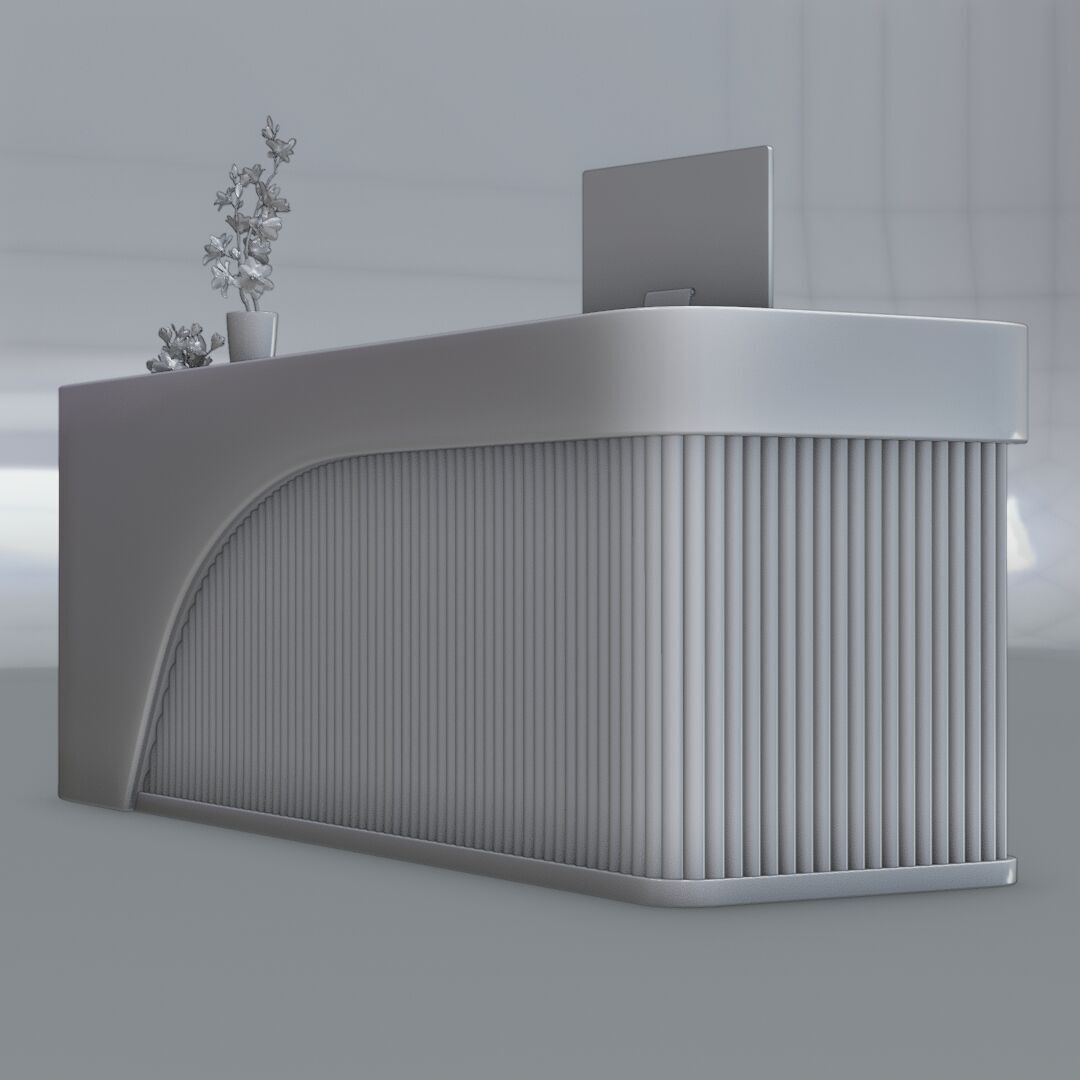 3D model Reception Desk 4 VR / AR / low-poly | CGTrader