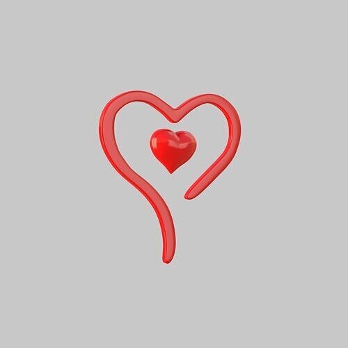 Heart icon v01 3D model | CGTrader