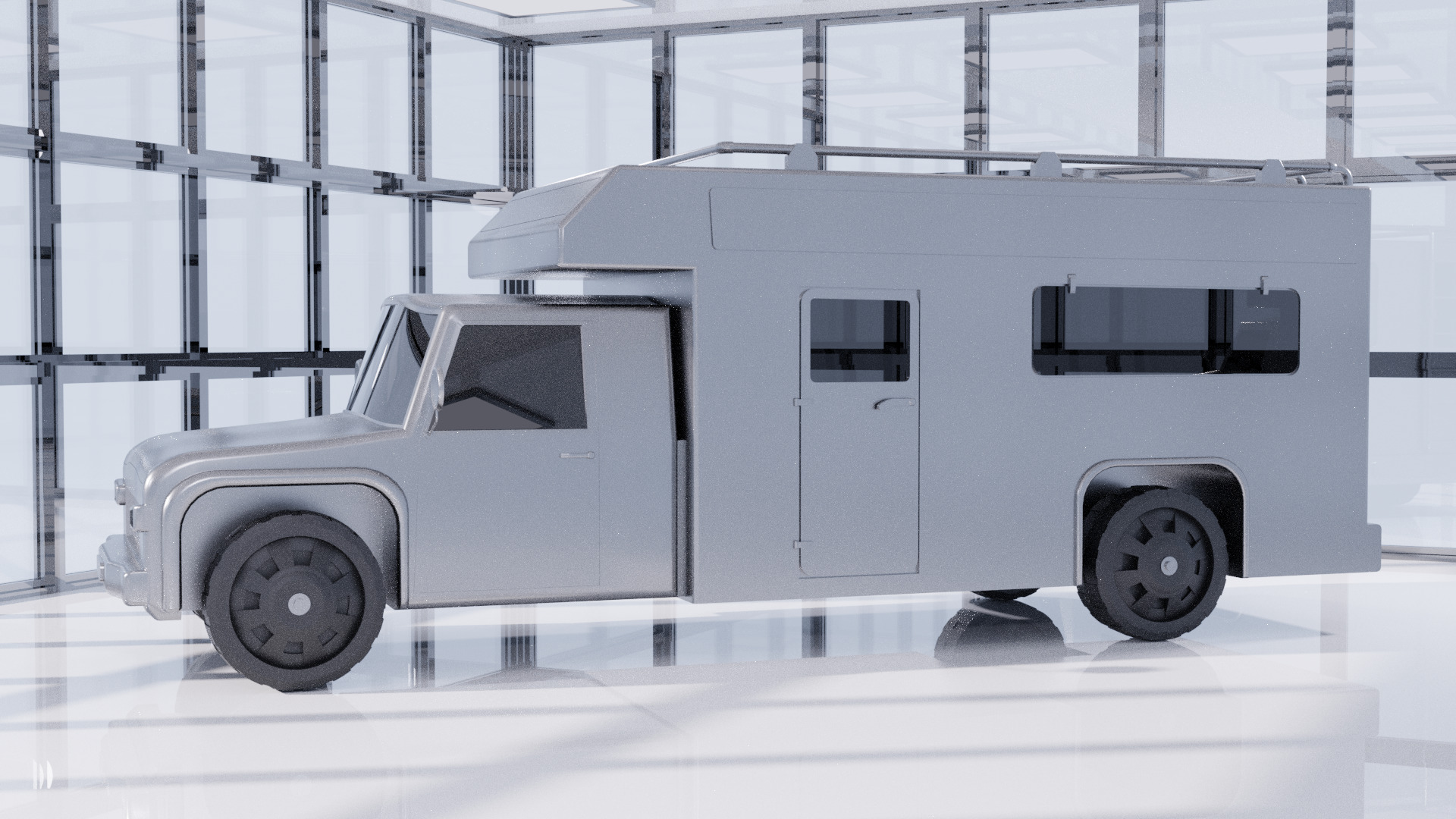 RV Motorhome Camper 3D model | CGTrader