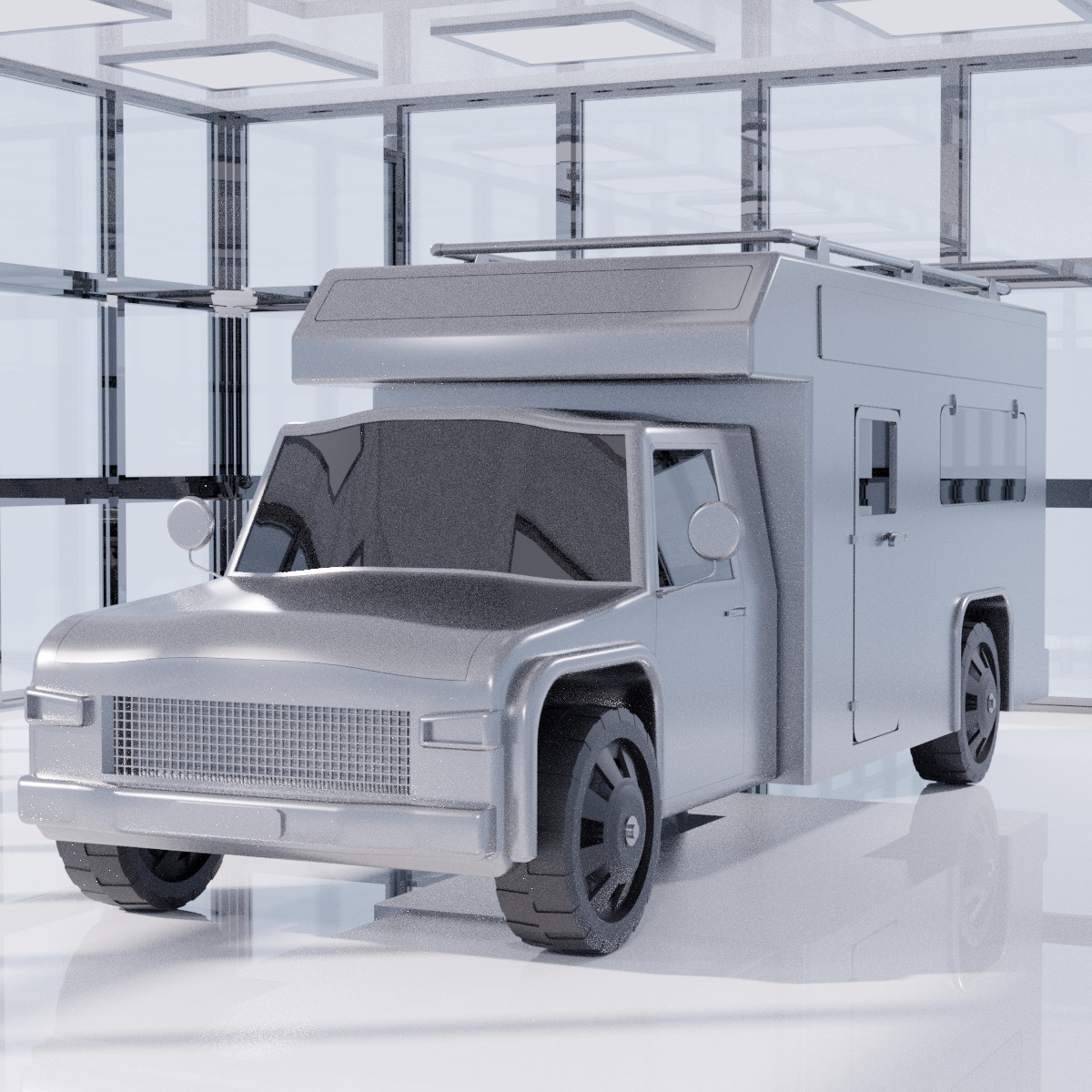 RV Motorhome Camper 3D model | CGTrader