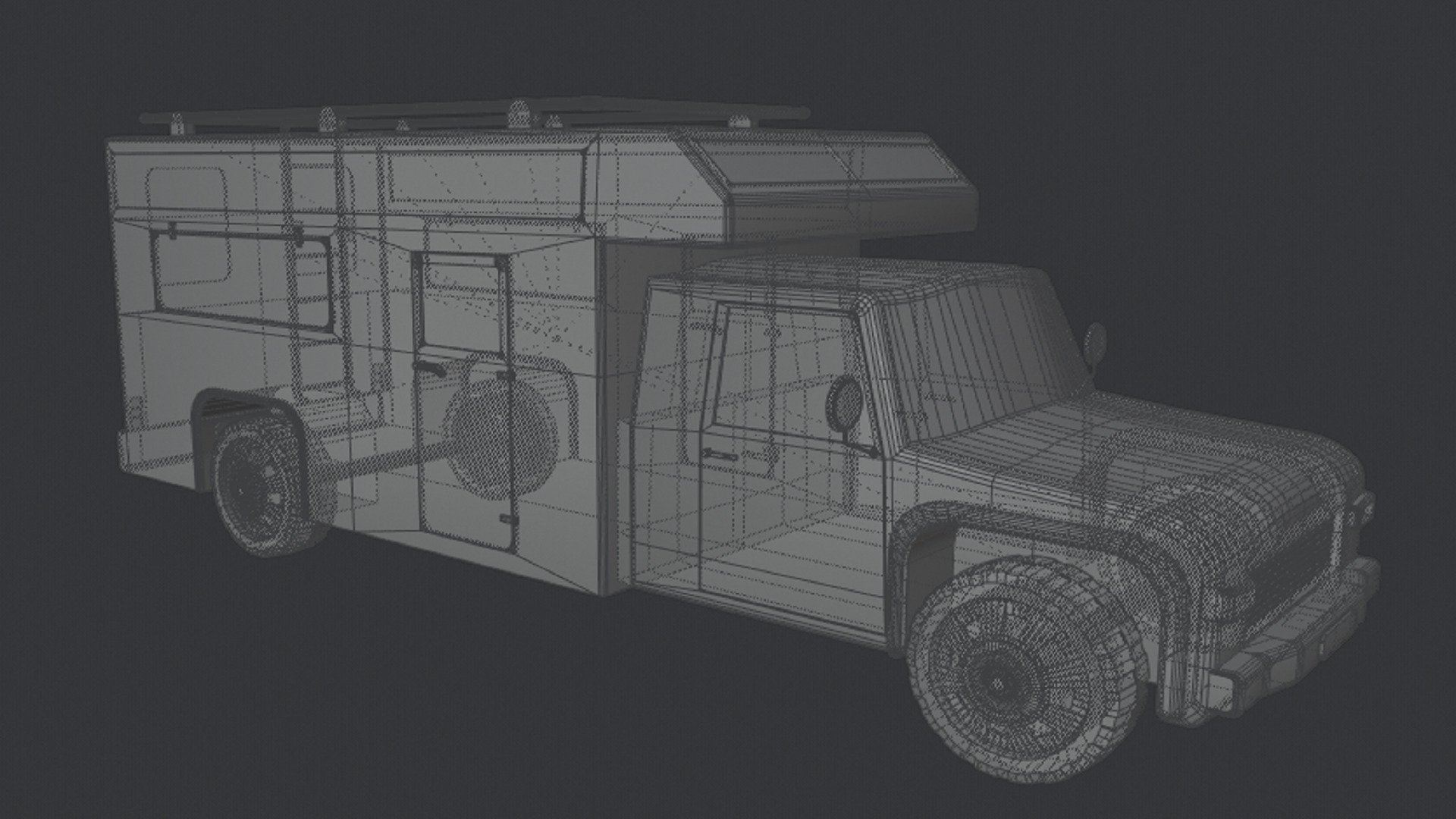 RV Motorhome Camper 3D model | CGTrader