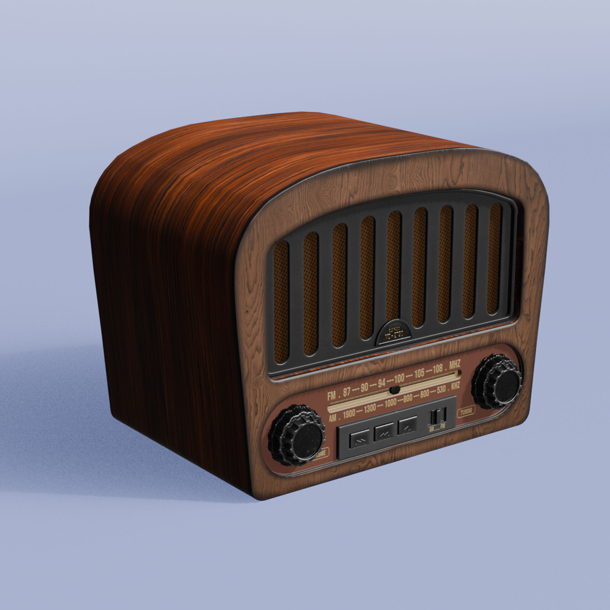 Old Radio free VR / AR / low-poly 3D model | CGTrader