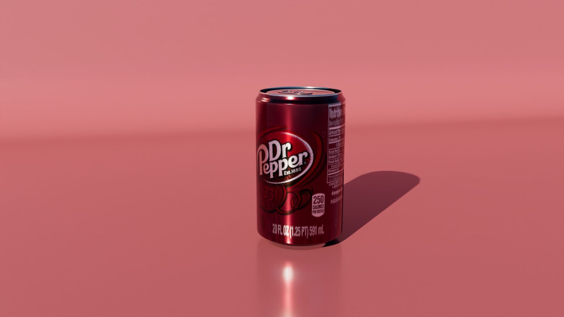 Dr Pepper Soda Can High Quality 3D Model PBR 3D model | CGTrader