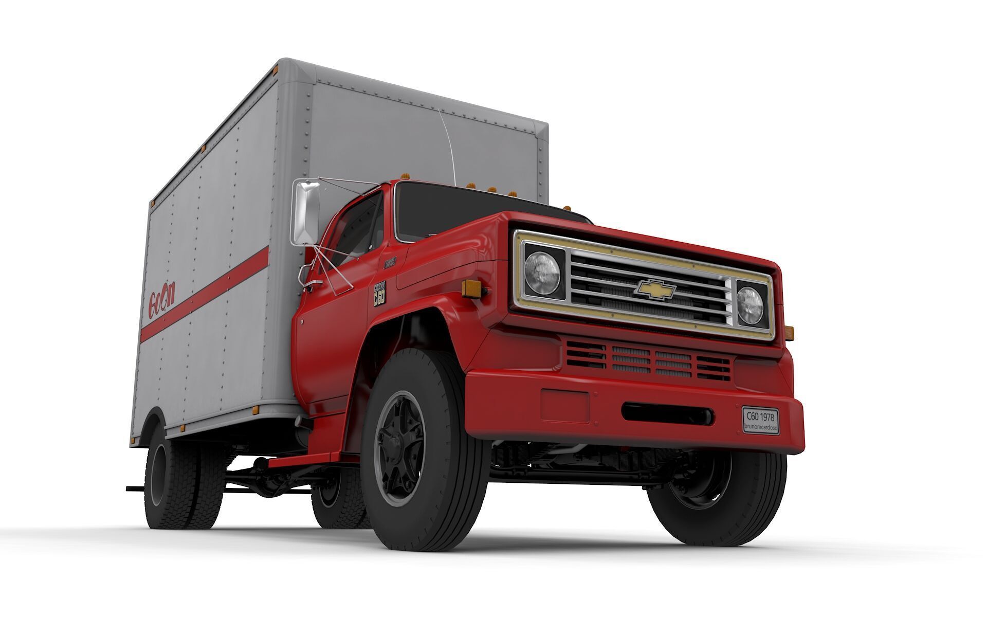 Chevy C60 1978 Box Truck 3D model | CGTrader