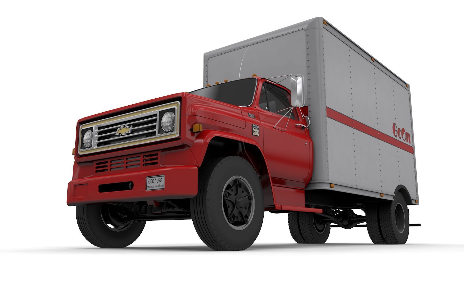 Chevy C60 1978 Box Truck 3D model | CGTrader