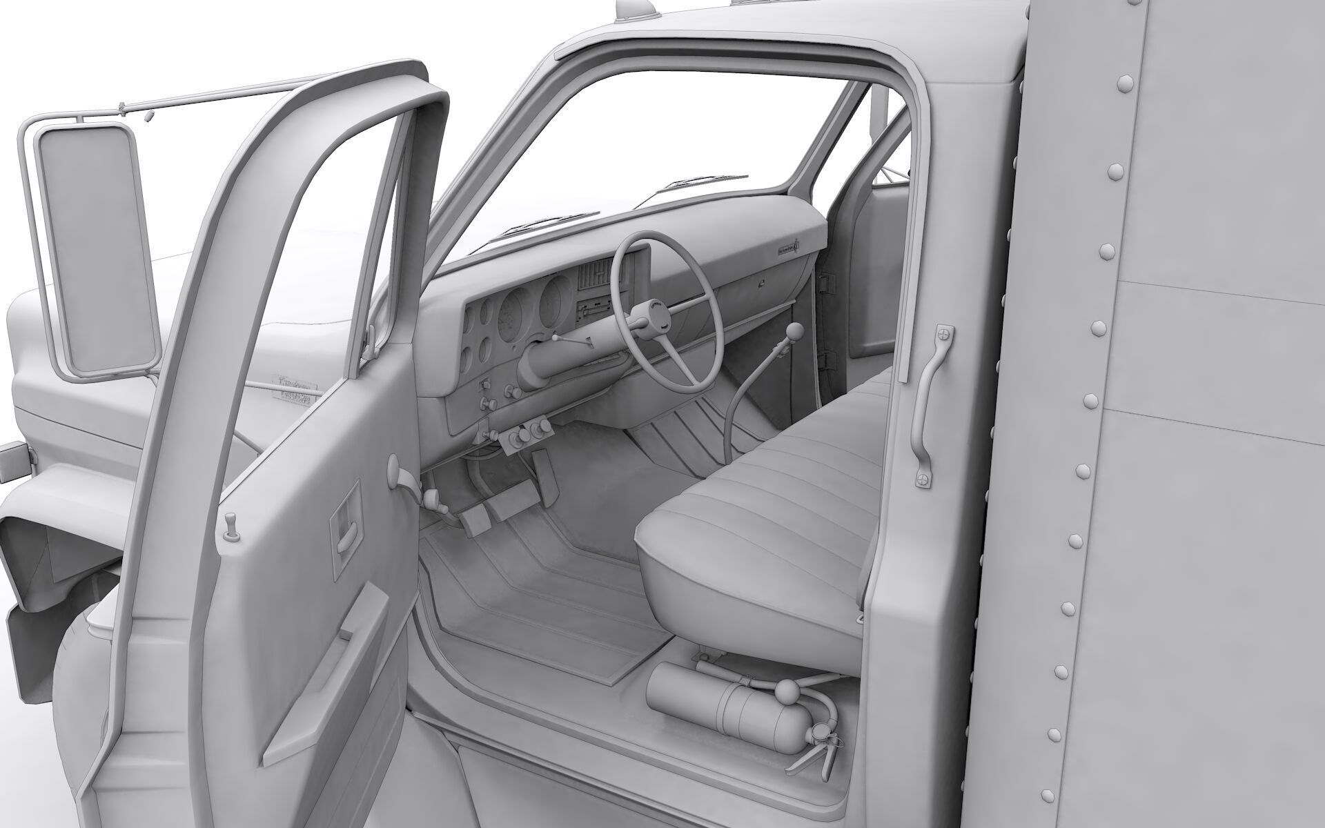 Chevy C60 1978 Box Truck 3D model | CGTrader