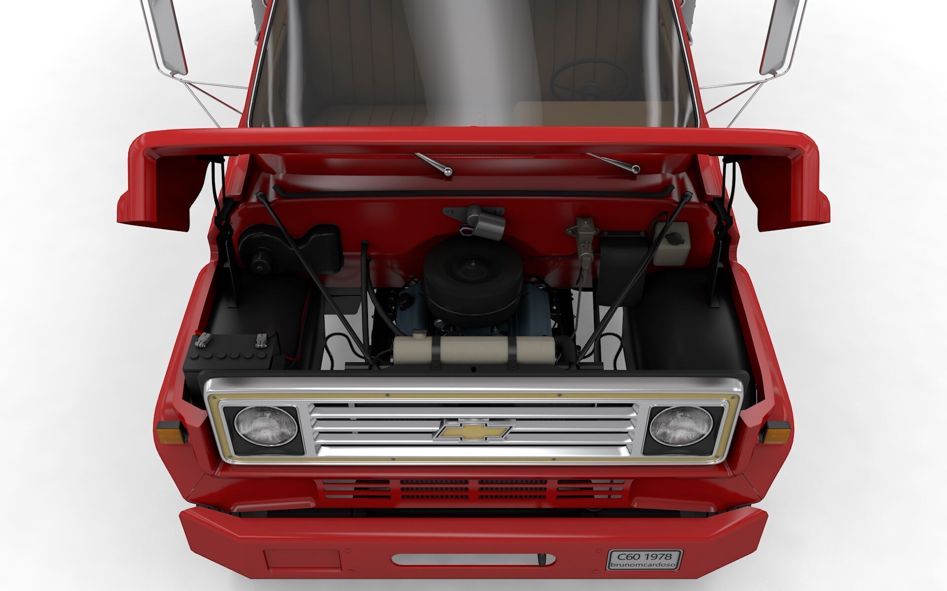 Chevy C60 1978 Box Truck 3D model | CGTrader