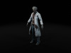 3D model Zombie Scientist - Low Poly Rigged 3D Model VR / AR / low-poly ...