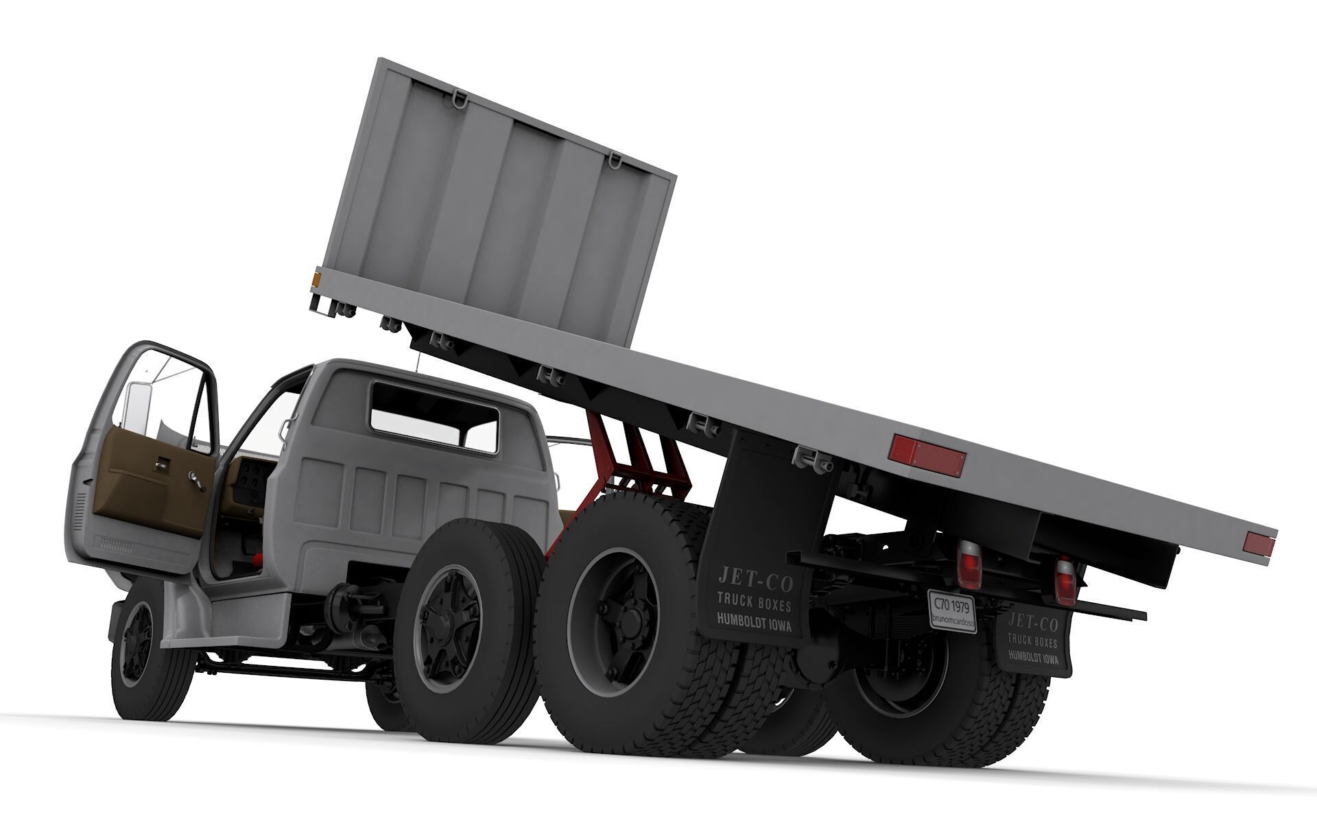 Chevy C70 1979 Flatbed Truck 3D model | CGTrader
