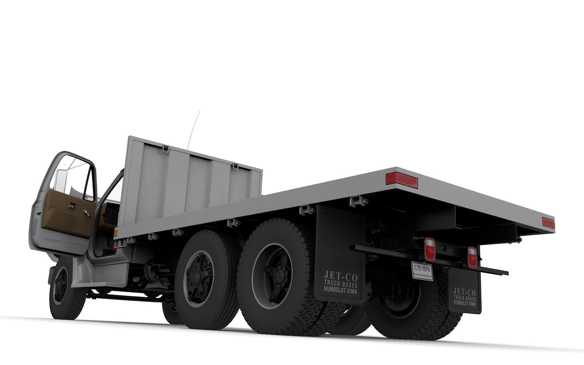 Chevy C70 1979 Flatbed Truck 3D model | CGTrader