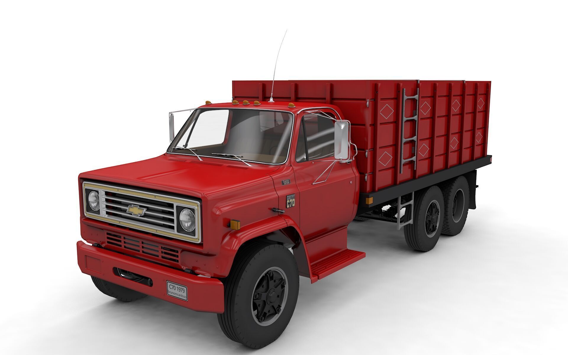 Chevy C70 1979 Grain Truck 3D model | CGTrader