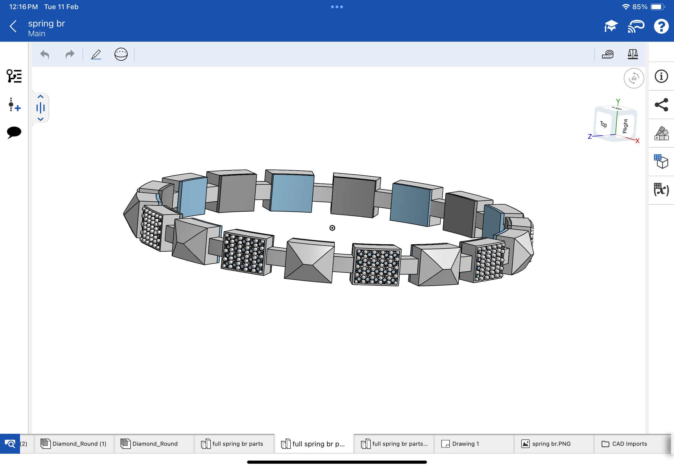 Stretchable bracelet cad file 3D model 3D printable | CGTrader