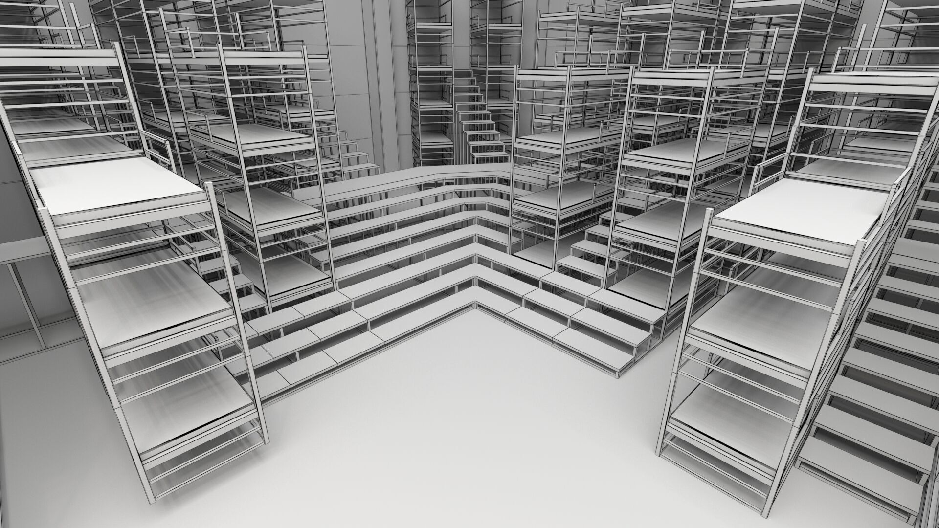 Squid Game season 2 player dorm Rest area 3D model | CGTrader