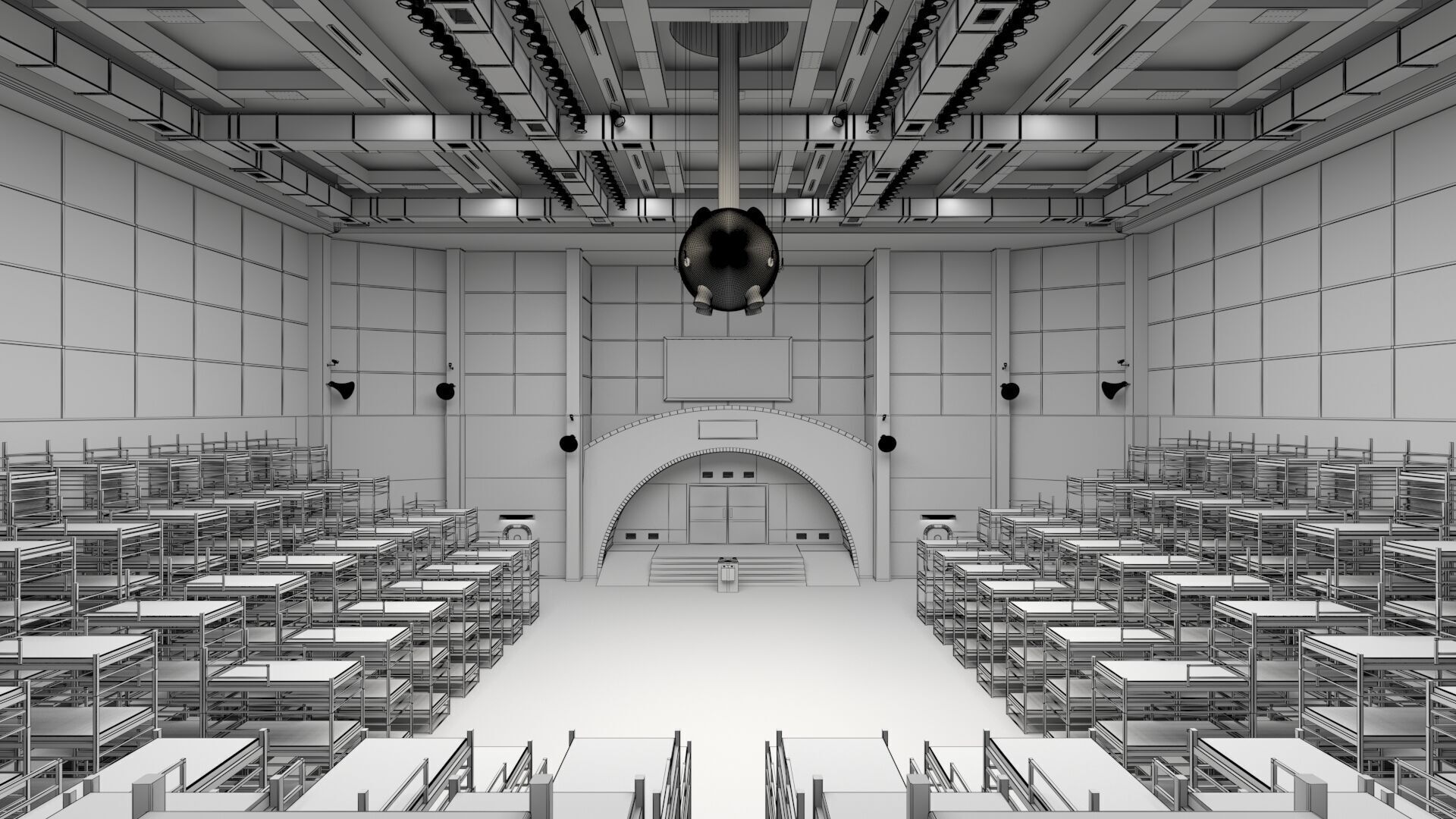 Squid Game season 2 player dorm Rest area 3D model | CGTrader