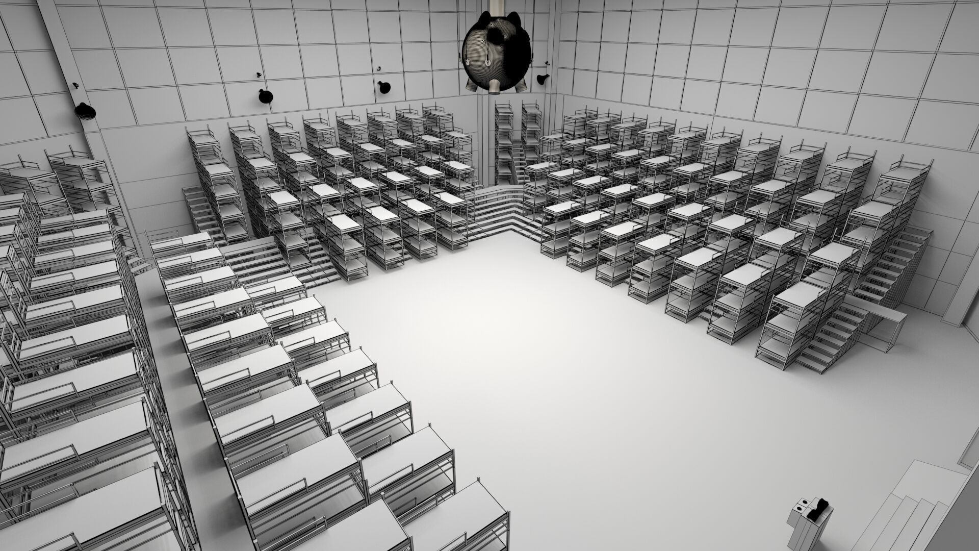 Squid Game season 2 player dorm Rest area 3D model | CGTrader