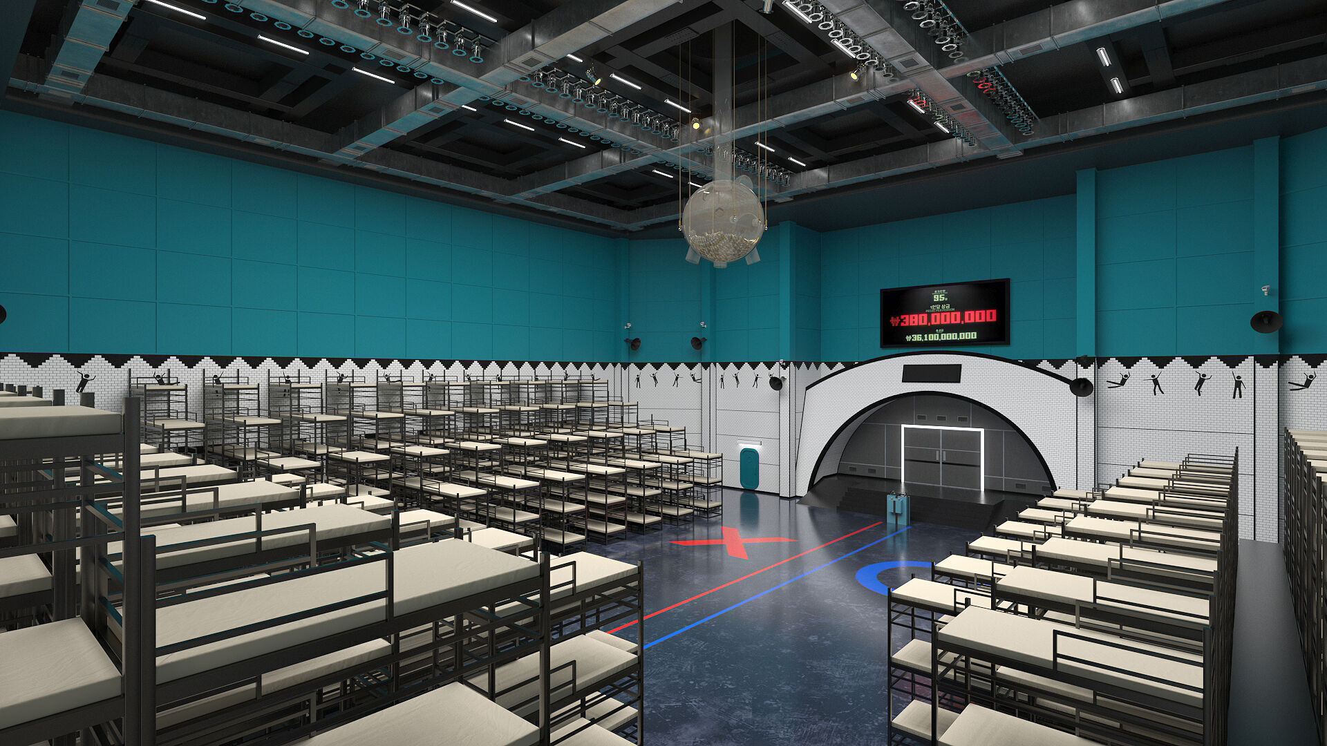 Squid Game season 2 player dorm Rest area 3D model | CGTrader