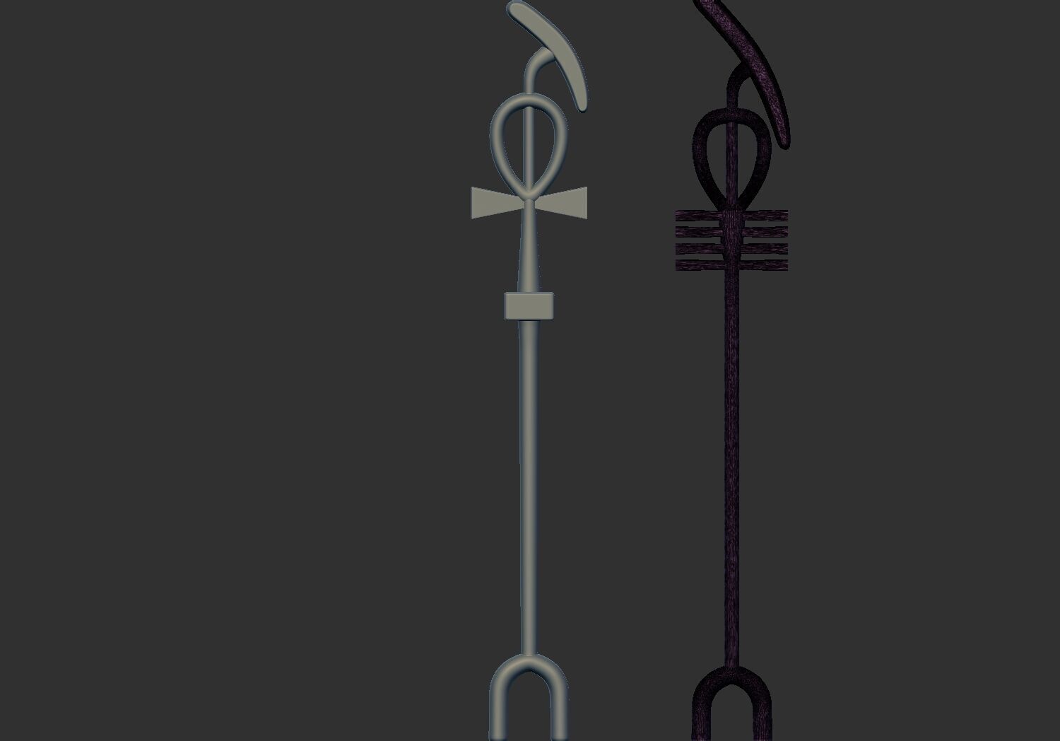 Egyptian Pharaoh Scepter of the god Ptah 3d printable model cnc 3D ...