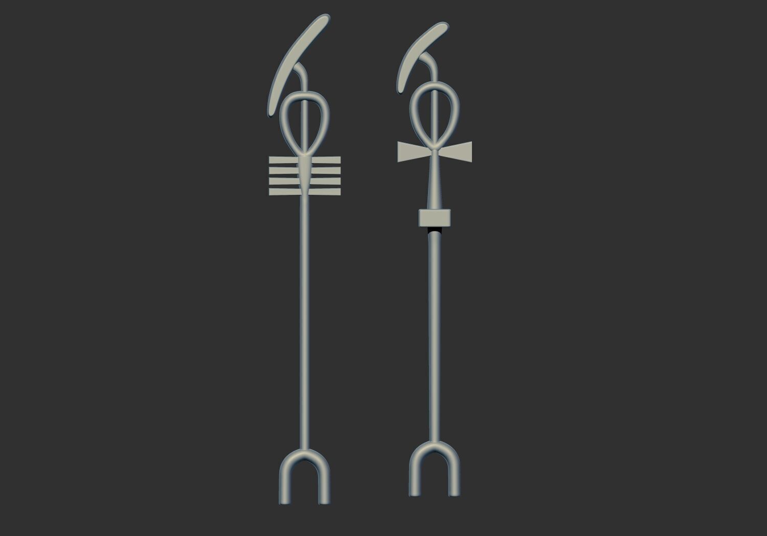 Egyptian Pharaoh Scepter of the god Ptah 3d printable model cnc 3D ...