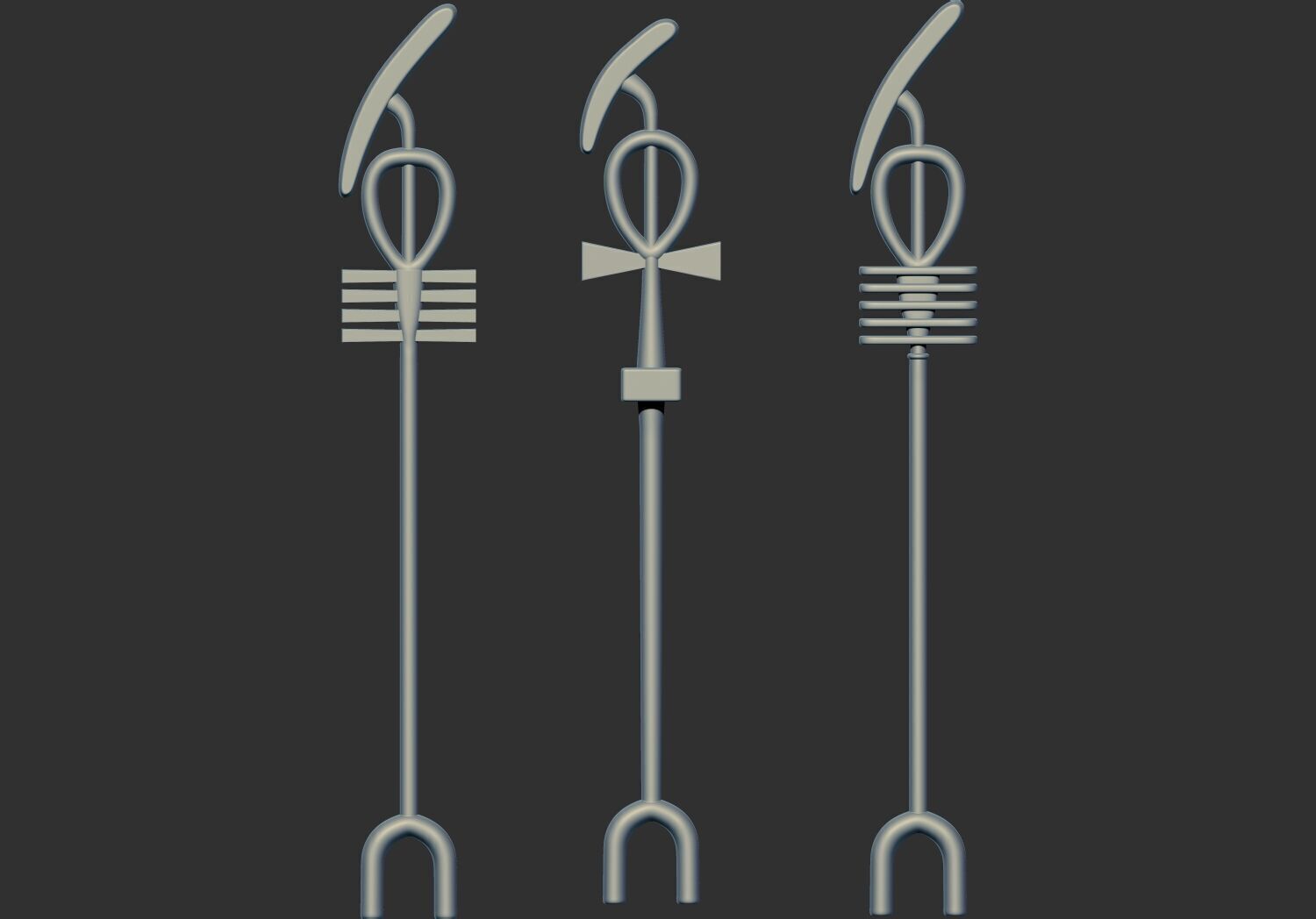 Egyptian Pharaoh Scepter of the god Ptah 3d printable model cnc 3D ...