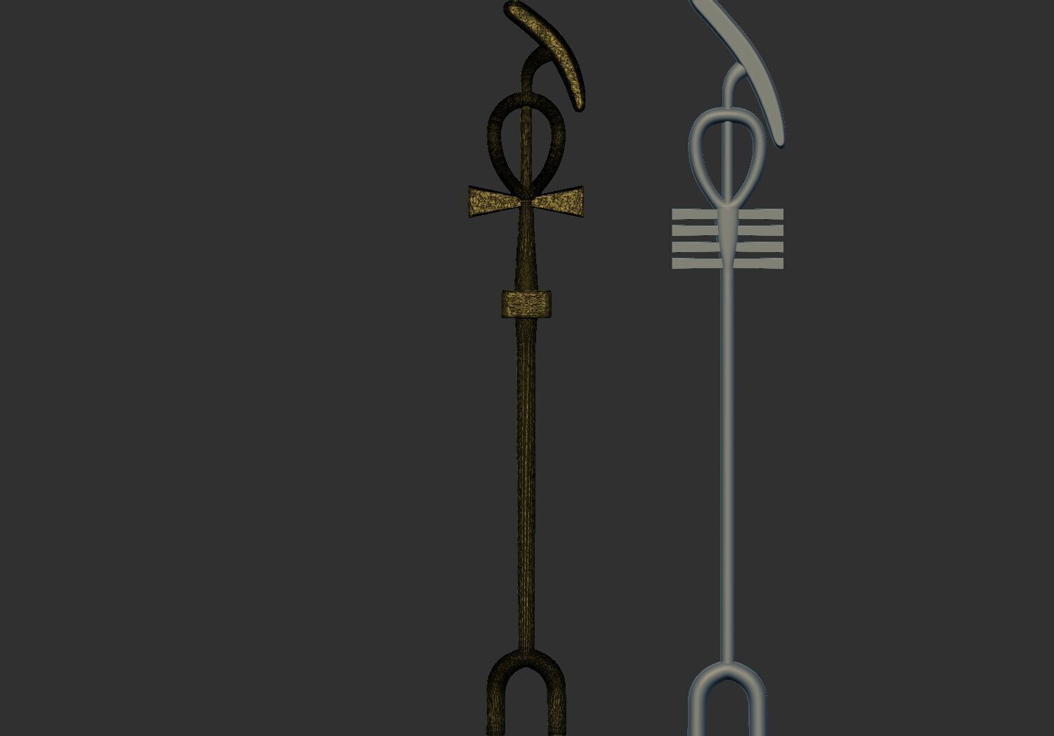 Egyptian Pharaoh Scepter of the god Ptah 3d printable model cnc 3D ...