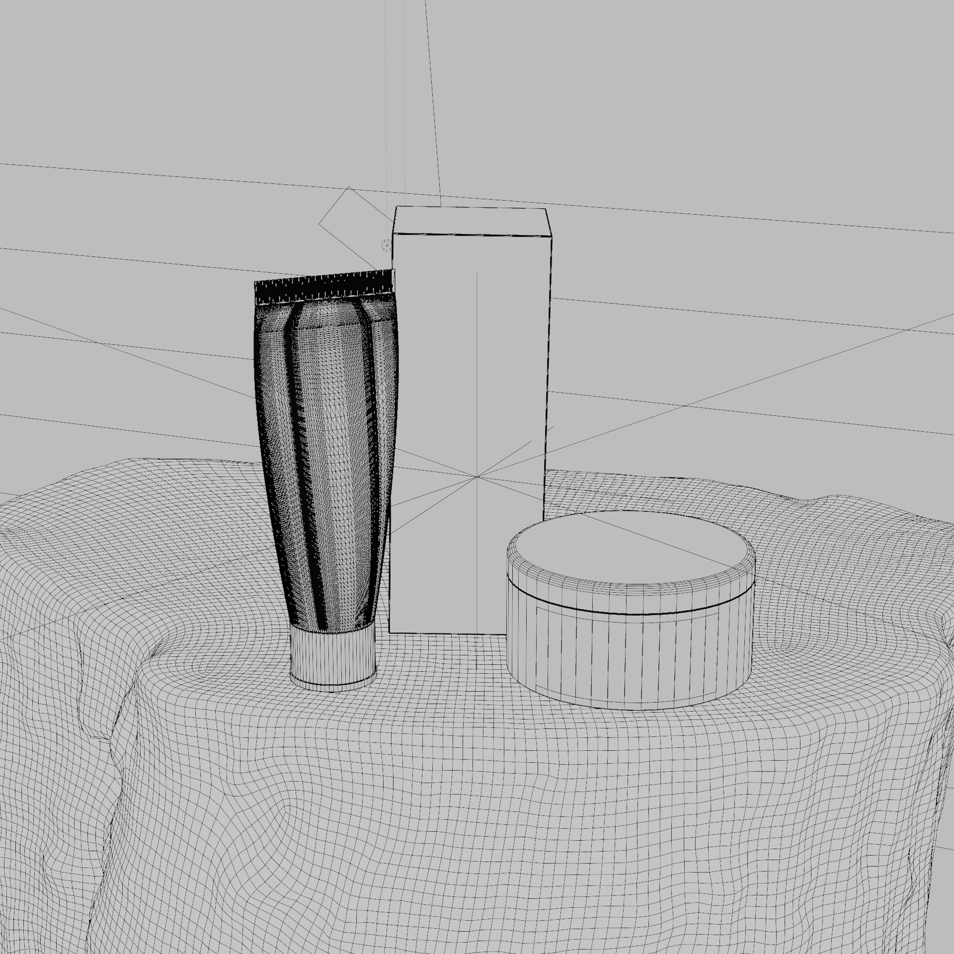 Cosmetic Pack Mockup Models Cream Face Mask Cosmetic Products 3D model ...
