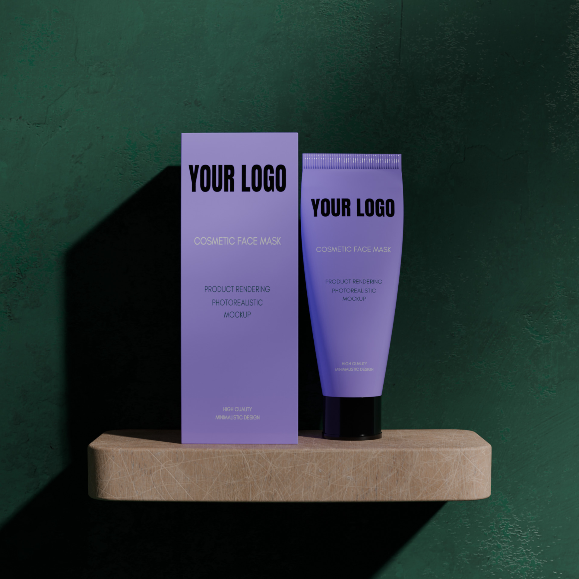 Cosmetic Pack Mockup Models Cream Face Mask Cosmetic Products 3D model ...