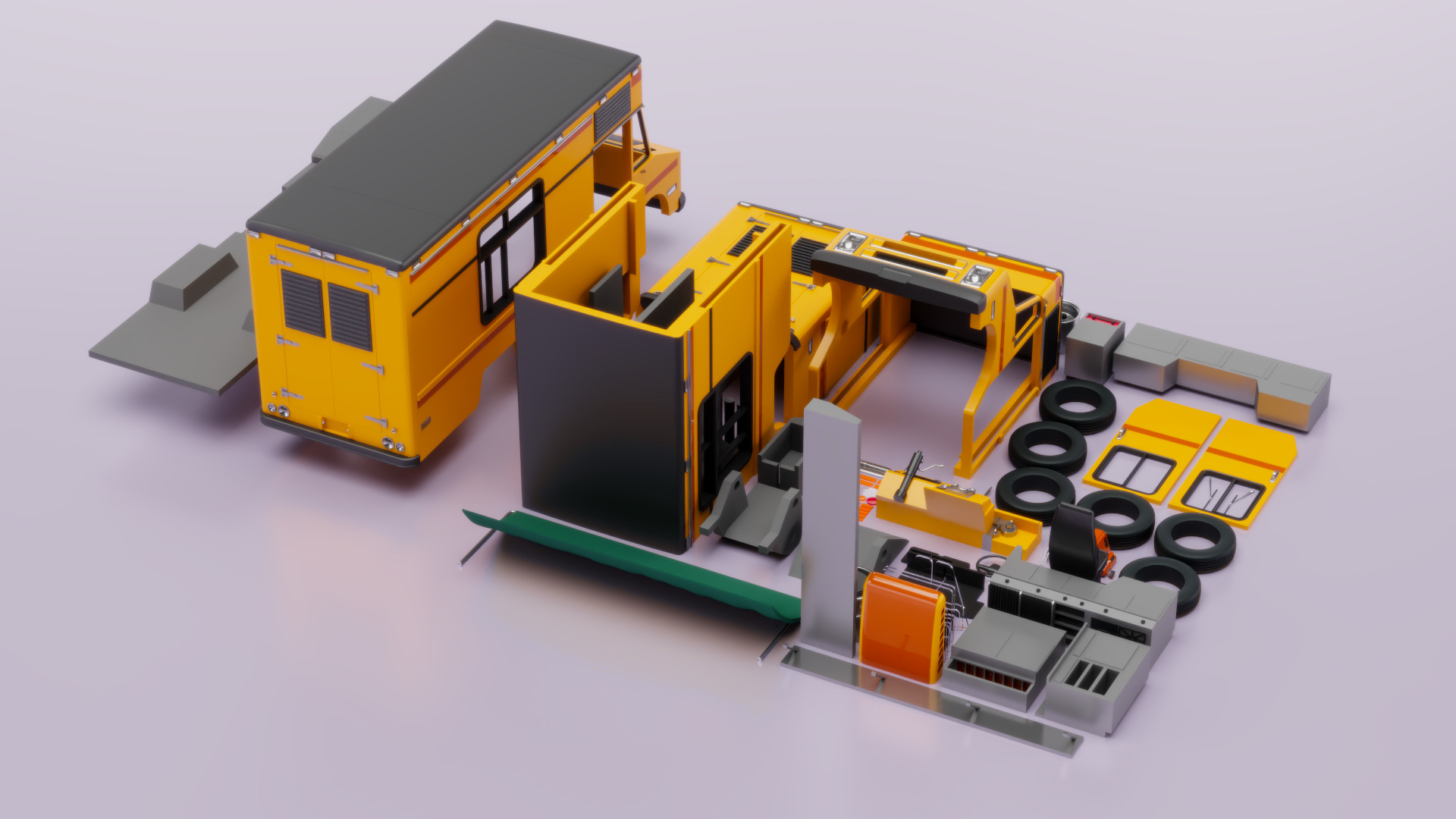 Food Truck 3D model 3D printable | CGTrader