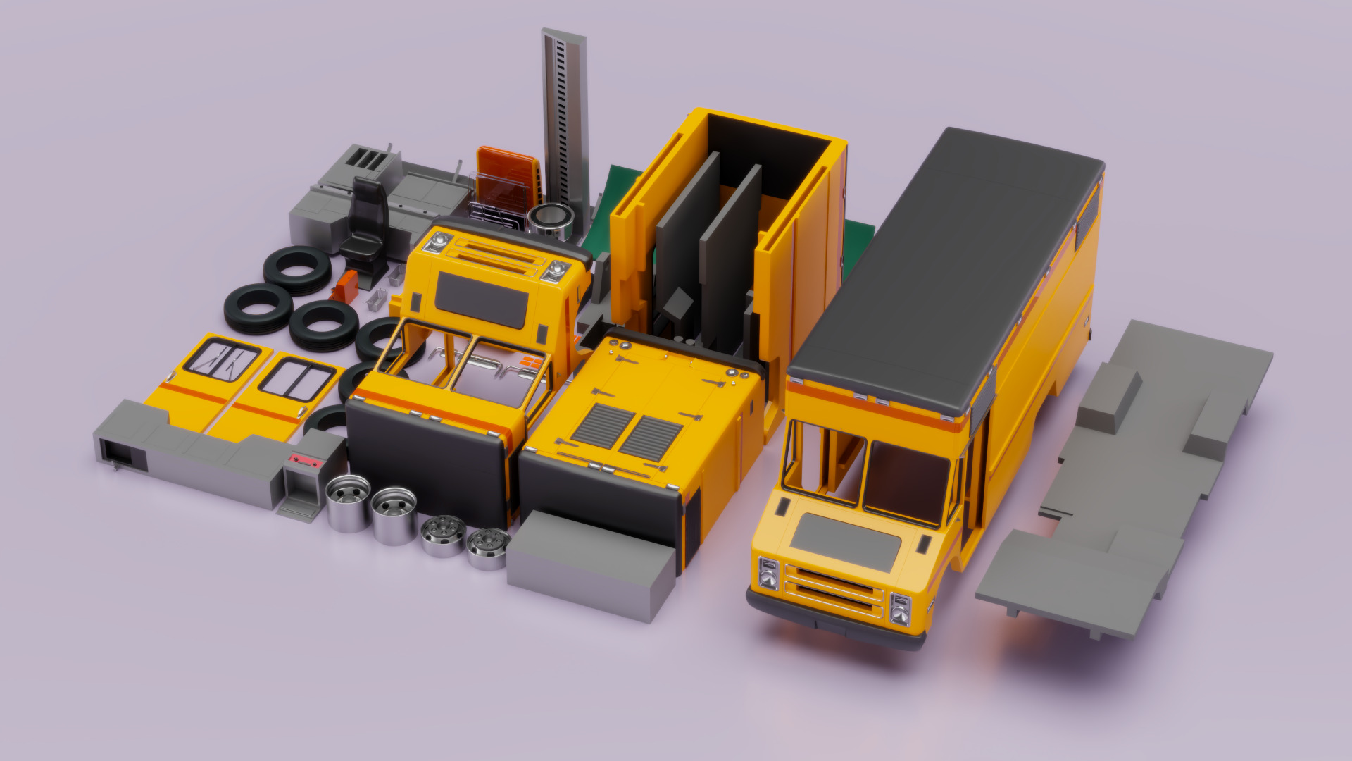 Food Truck 3D model 3D printable | CGTrader