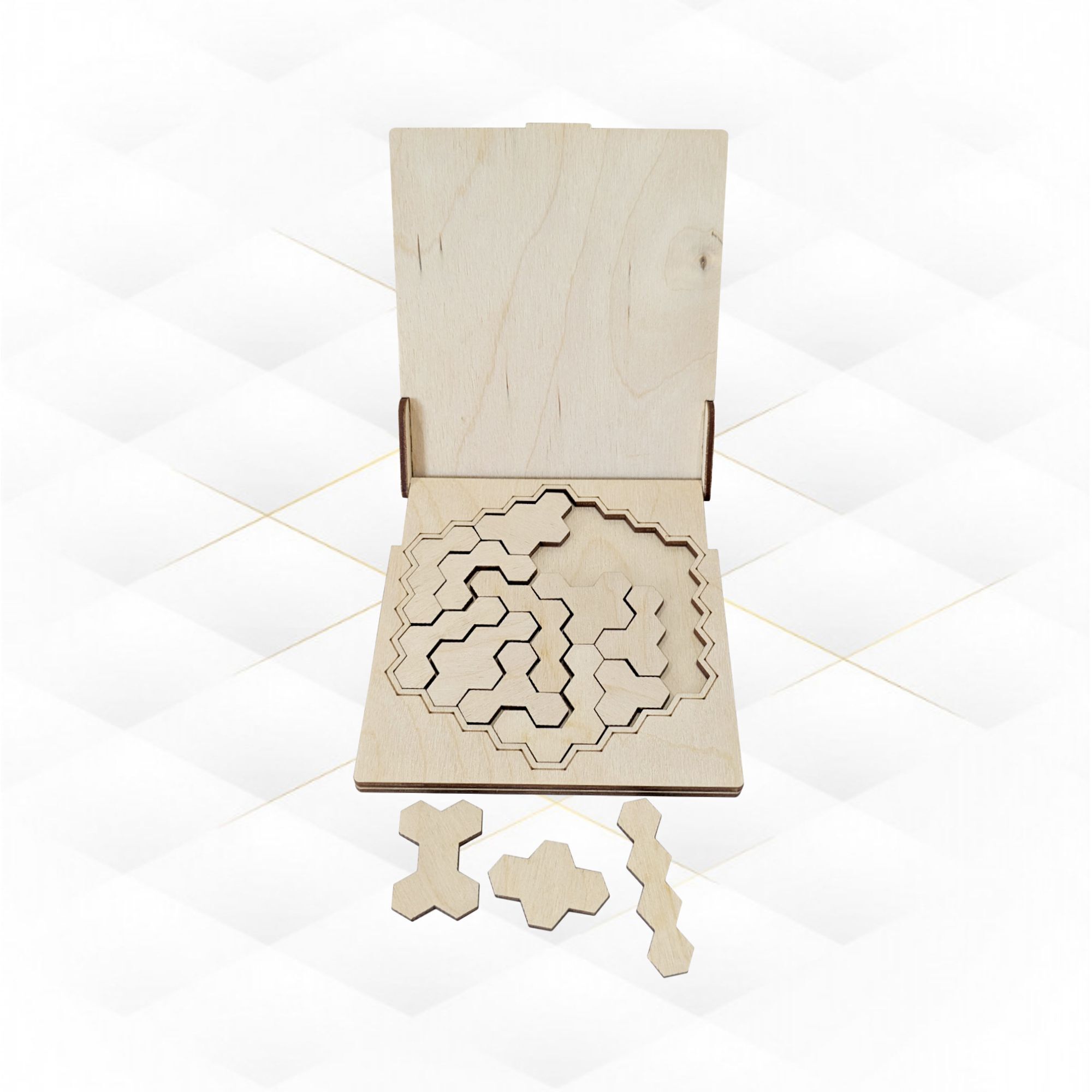 Puzzles toy puzzle board game design laser cut 3D model 3D printable ...