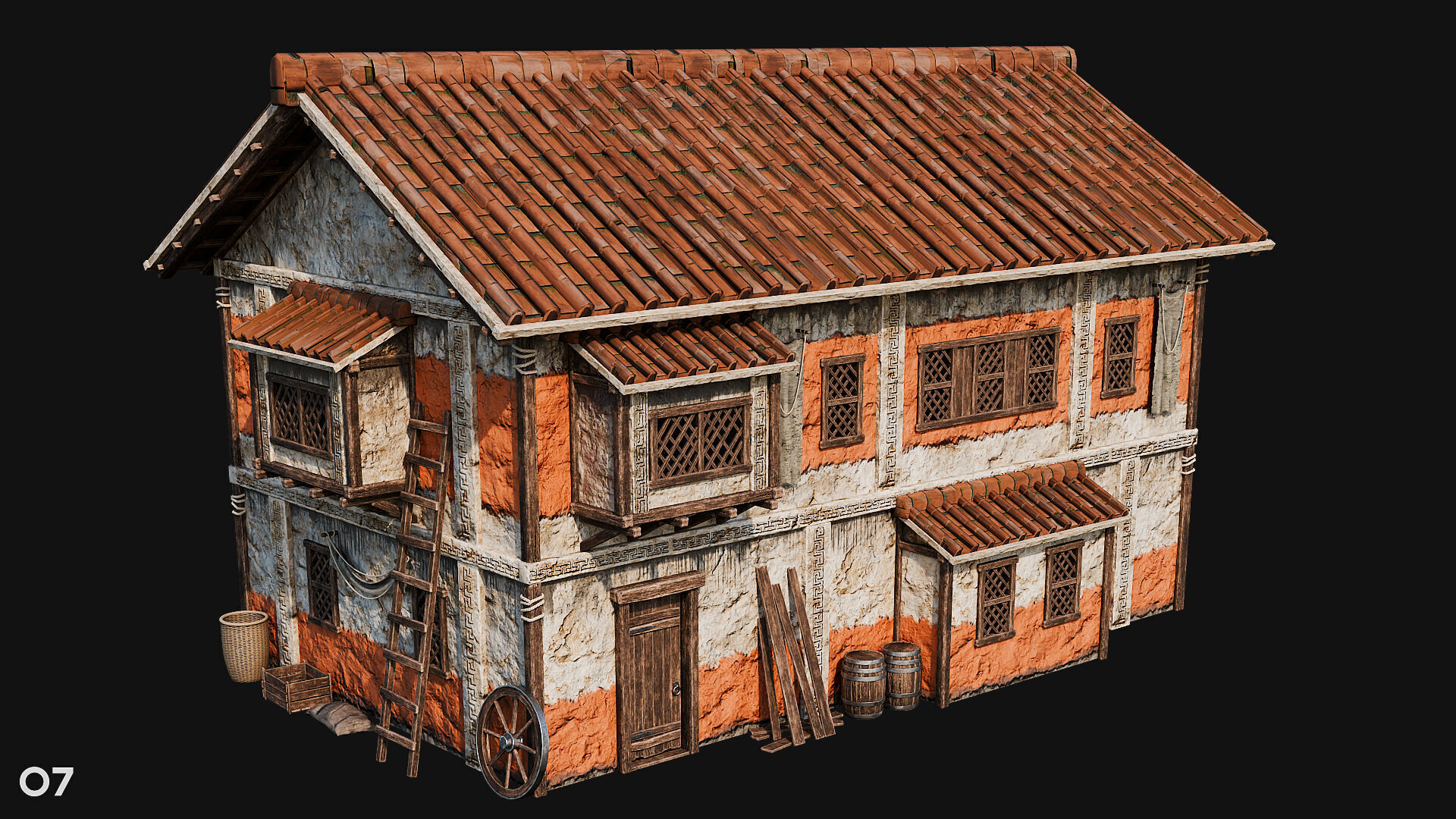 3D model ANCIENT 01 with INTERIORS 4K VR / AR / low-poly | CGTrader