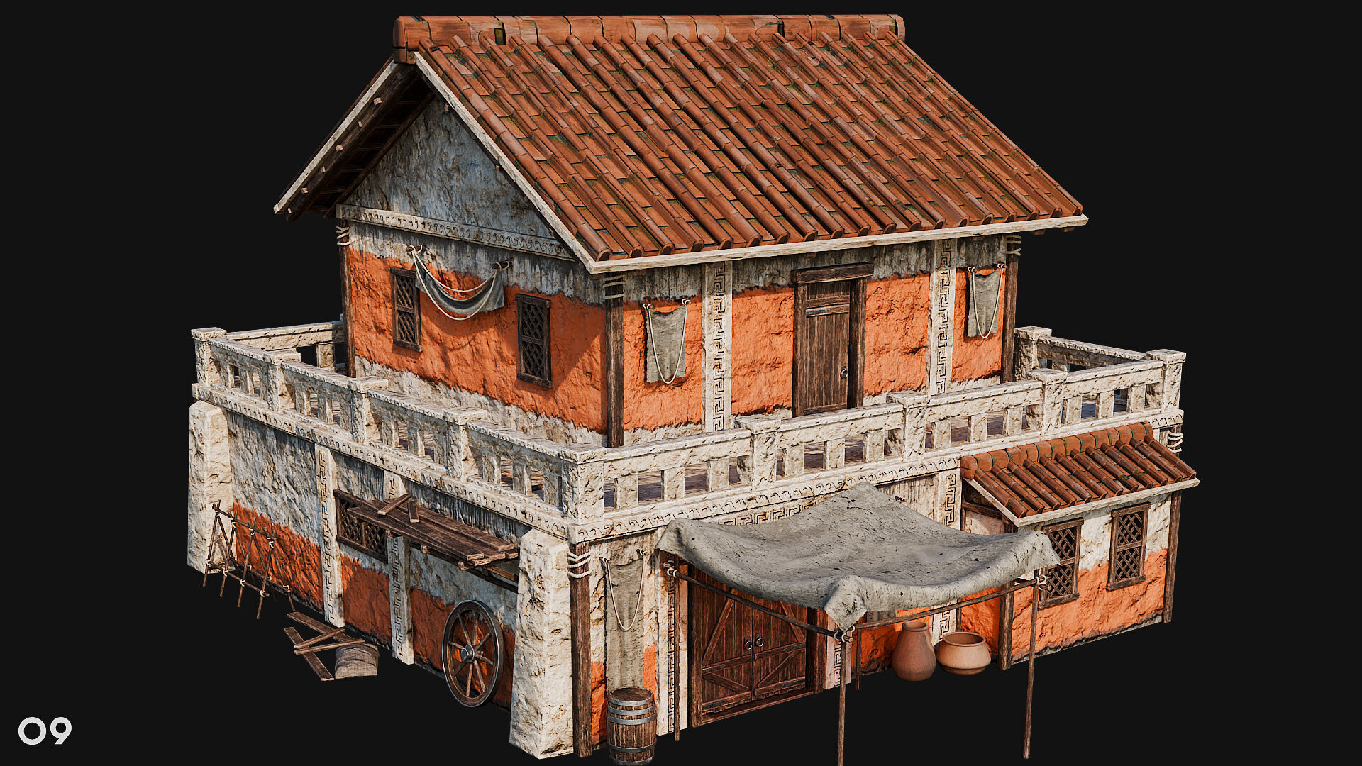 3D model ANCIENT 01 with INTERIORS 4K VR / AR / low-poly | CGTrader