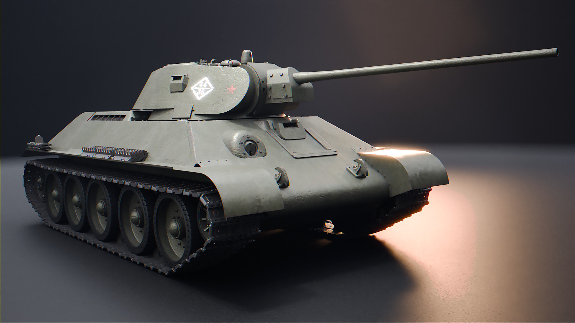 T-34 - WW2 Soviet Medium Tank 3D model rigged | CGTrader