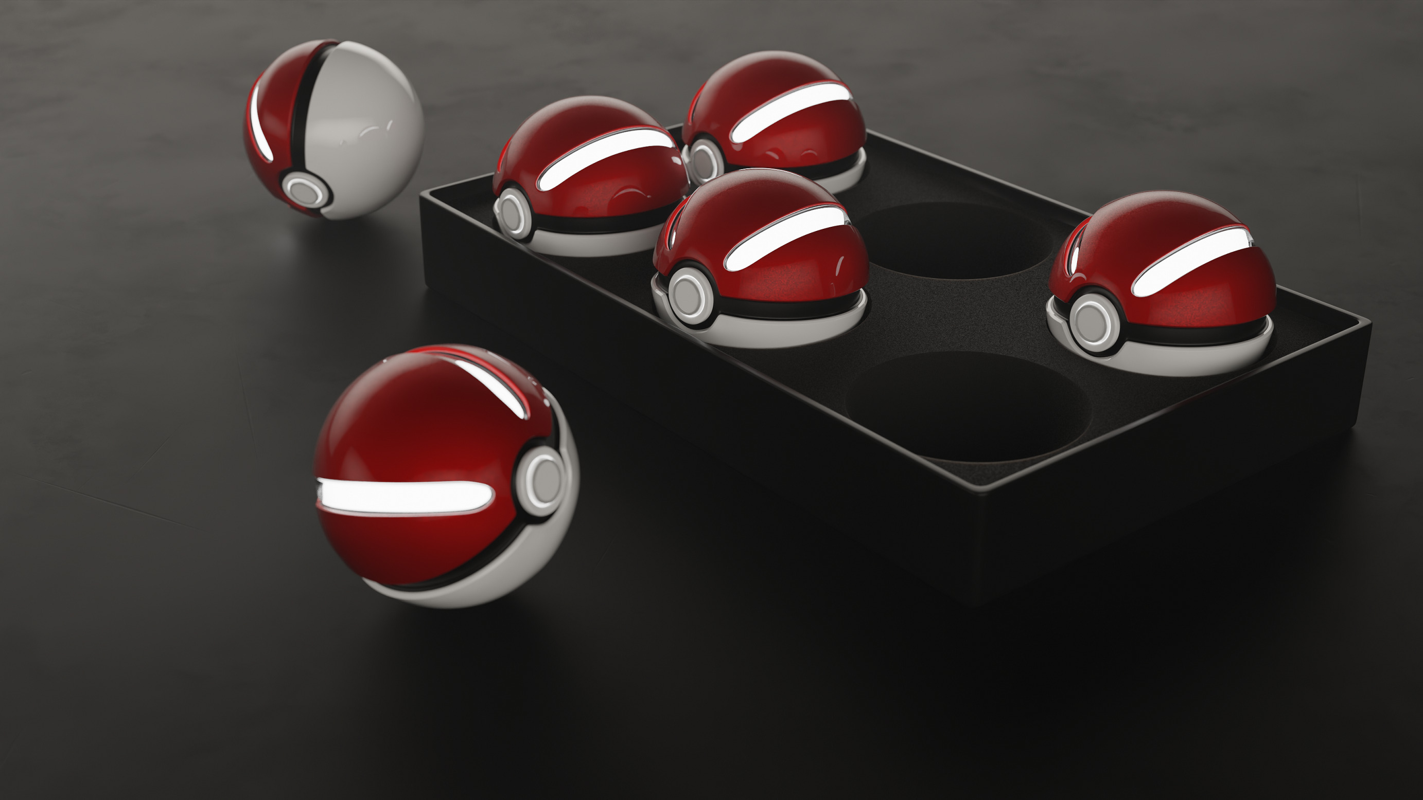 Pokemon Pokeball Open and Closed 3D model | CGTrader