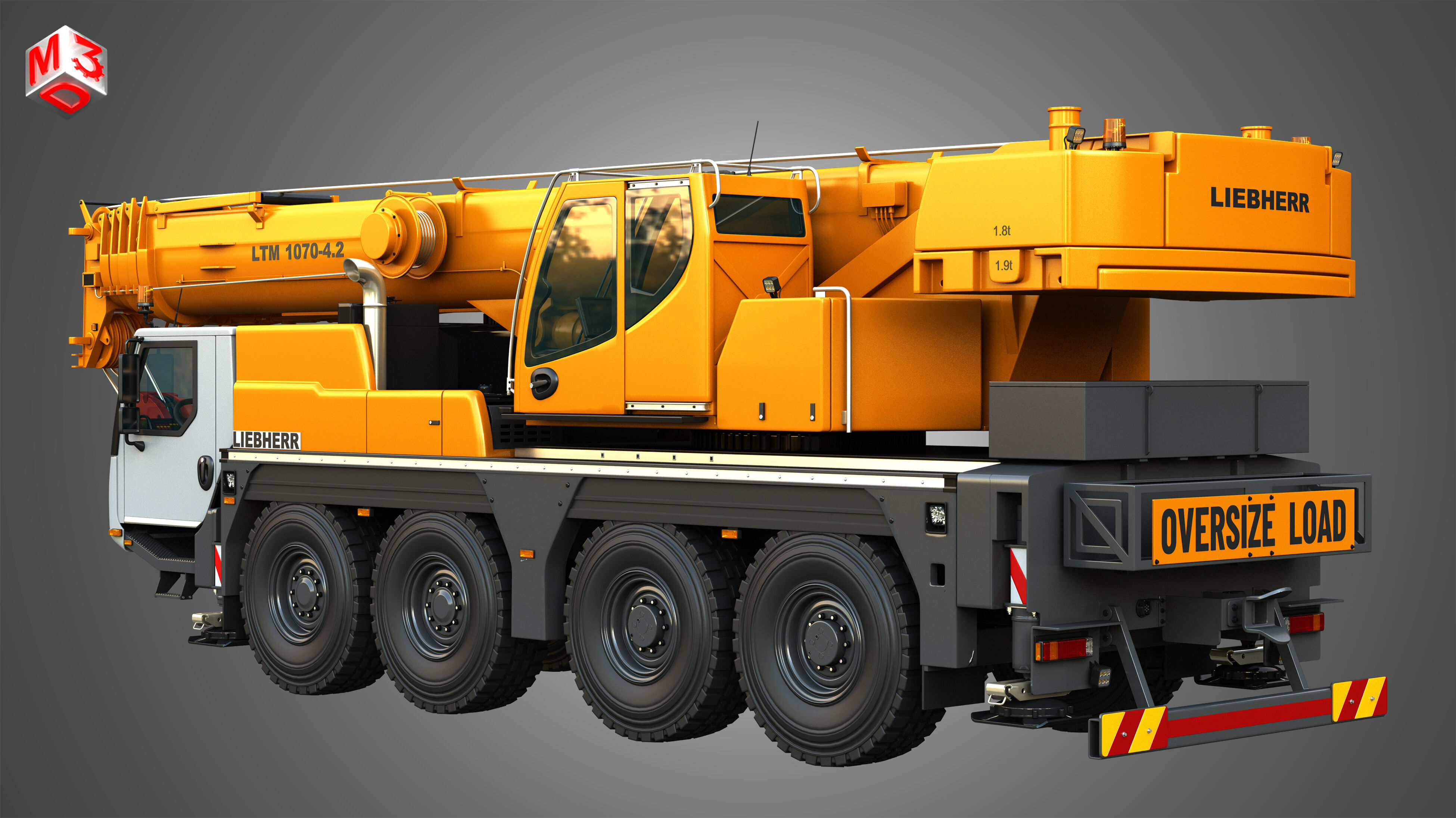 LTM 1070-4-2 Mobile Crane 3D model | CGTrader