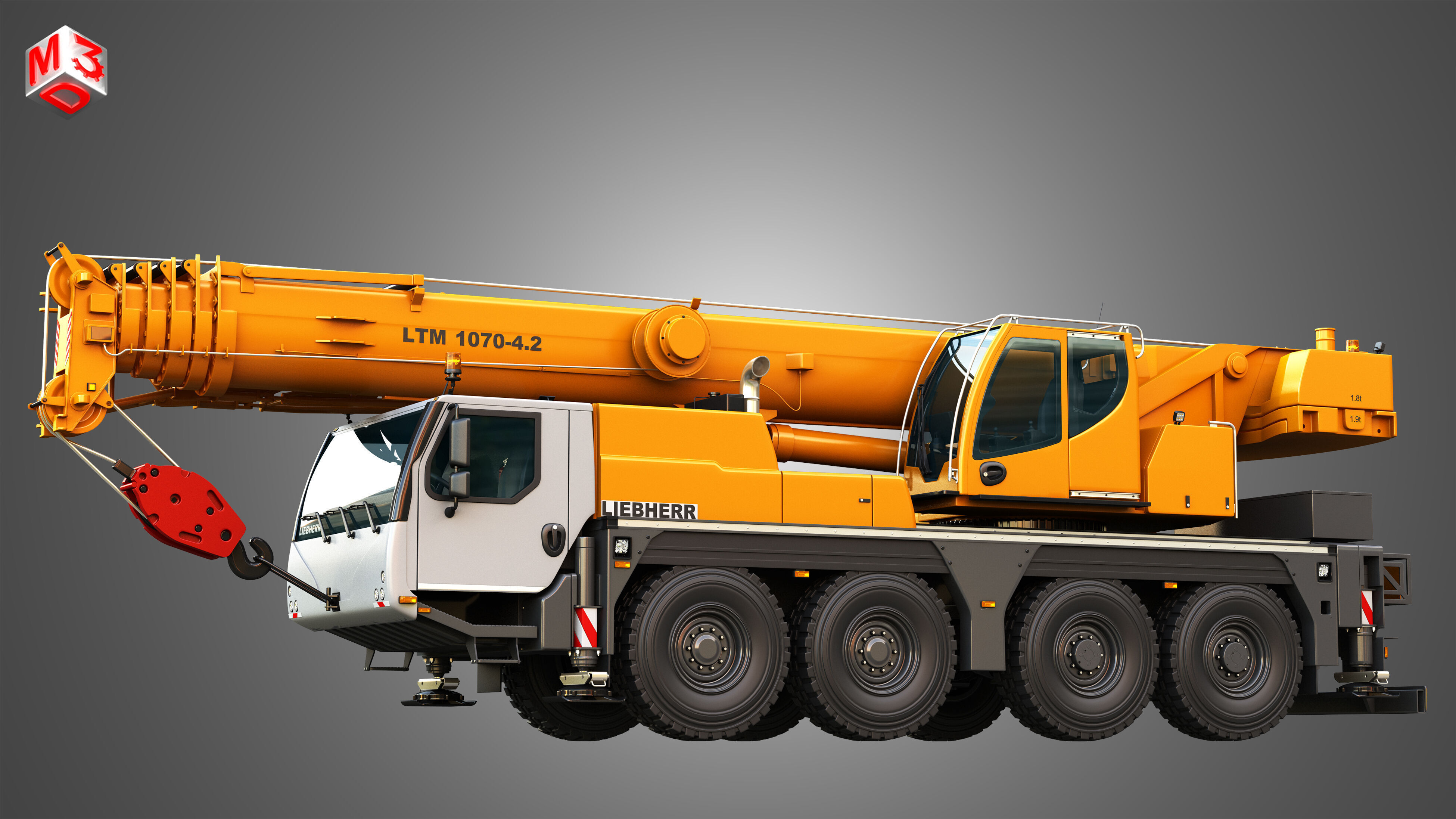 LTM 1070-4-2 Mobile Crane 3D model | CGTrader
