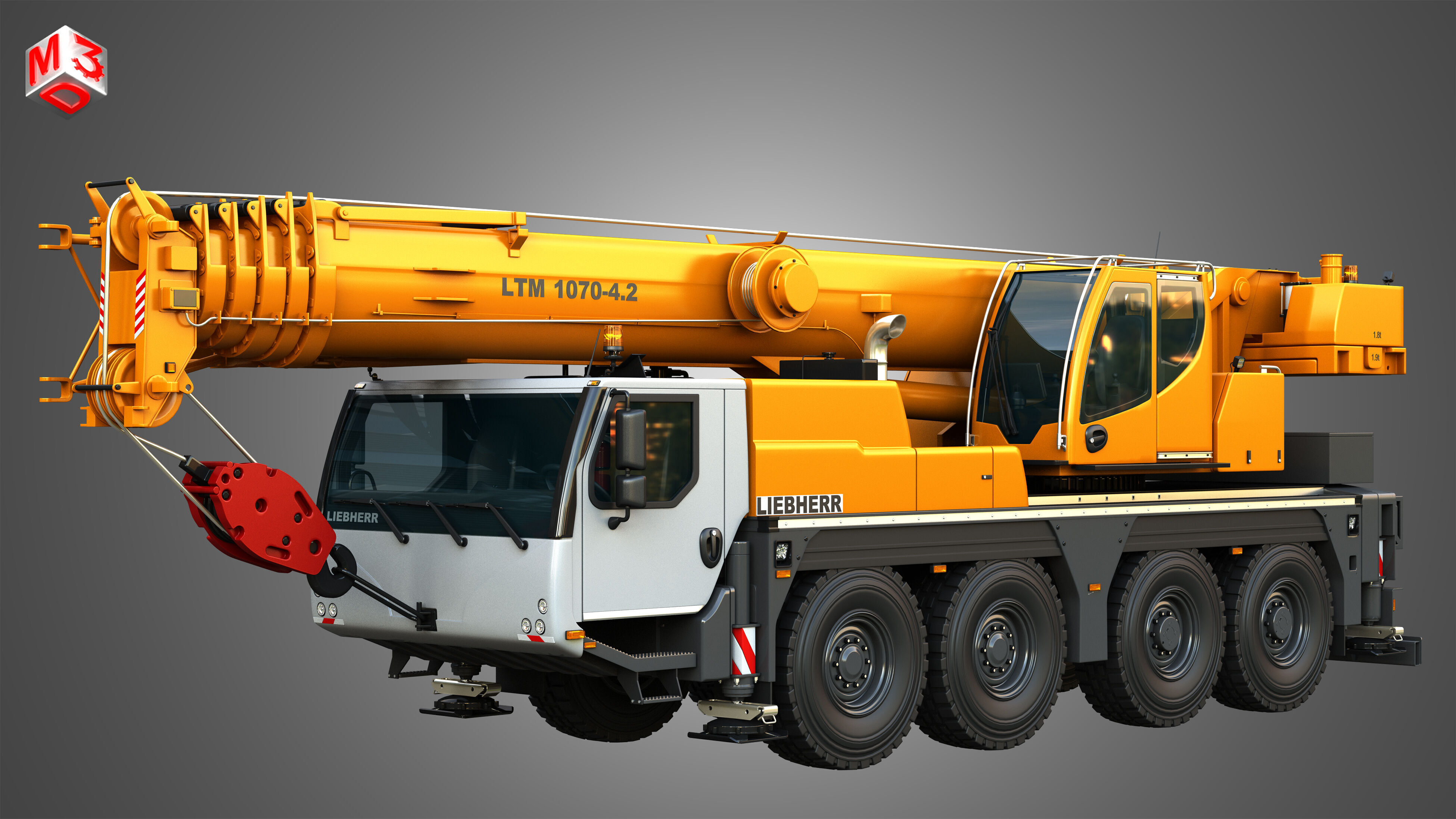 LTM 1070-4-2 Mobile Crane 3D model | CGTrader