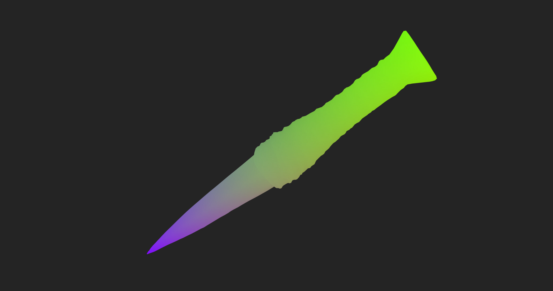 Bone Fang Dagger Free Stylized Primitive Dagger 3D Model free VR / AR ...