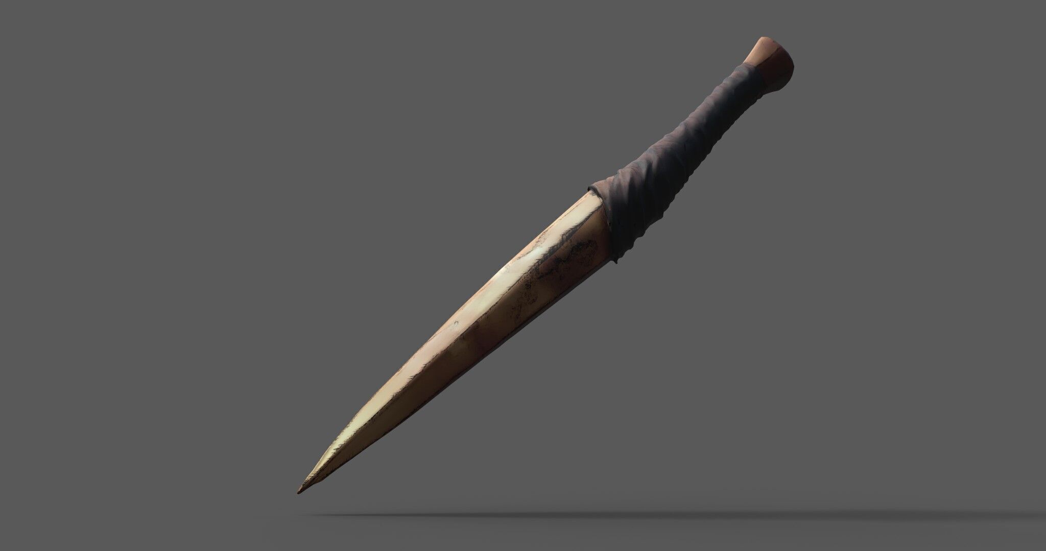 Bone Fang Dagger Free Stylized Primitive Dagger 3D Model free VR / AR ...