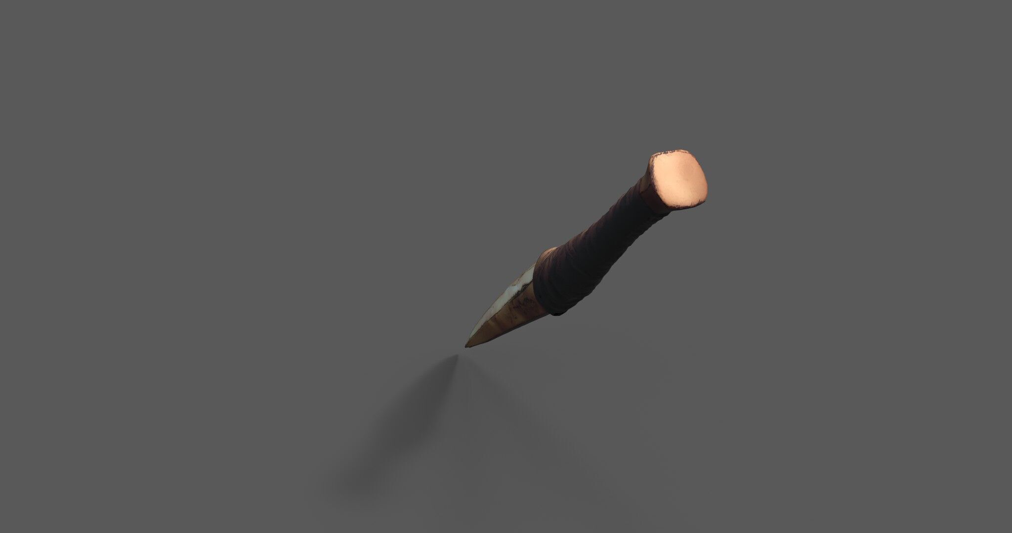 Bone Fang Dagger Free Stylized Primitive Dagger 3D Model free VR / AR ...